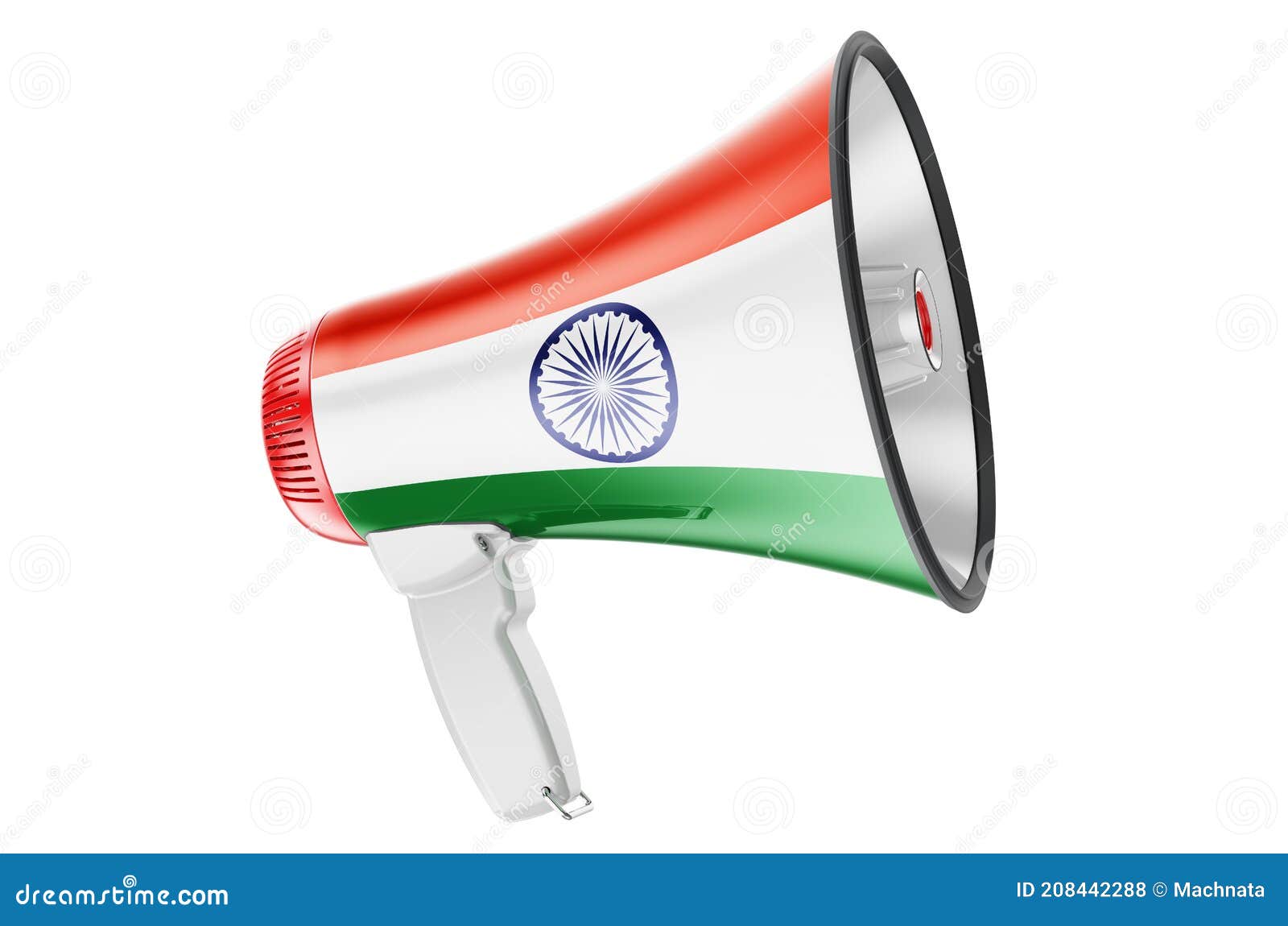 With Megaphone Indian Flag Kept In Cartoon Drawer | CartoonDealer.com ...