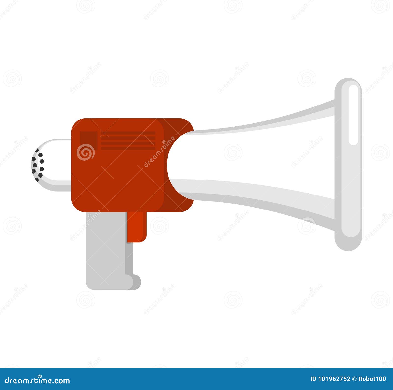 Megaphone Isolated. Bullhorn on White Background. Vector Illustration ... Megaphone Isolated. Bullhorn on White Background. Vector Illustration ...
