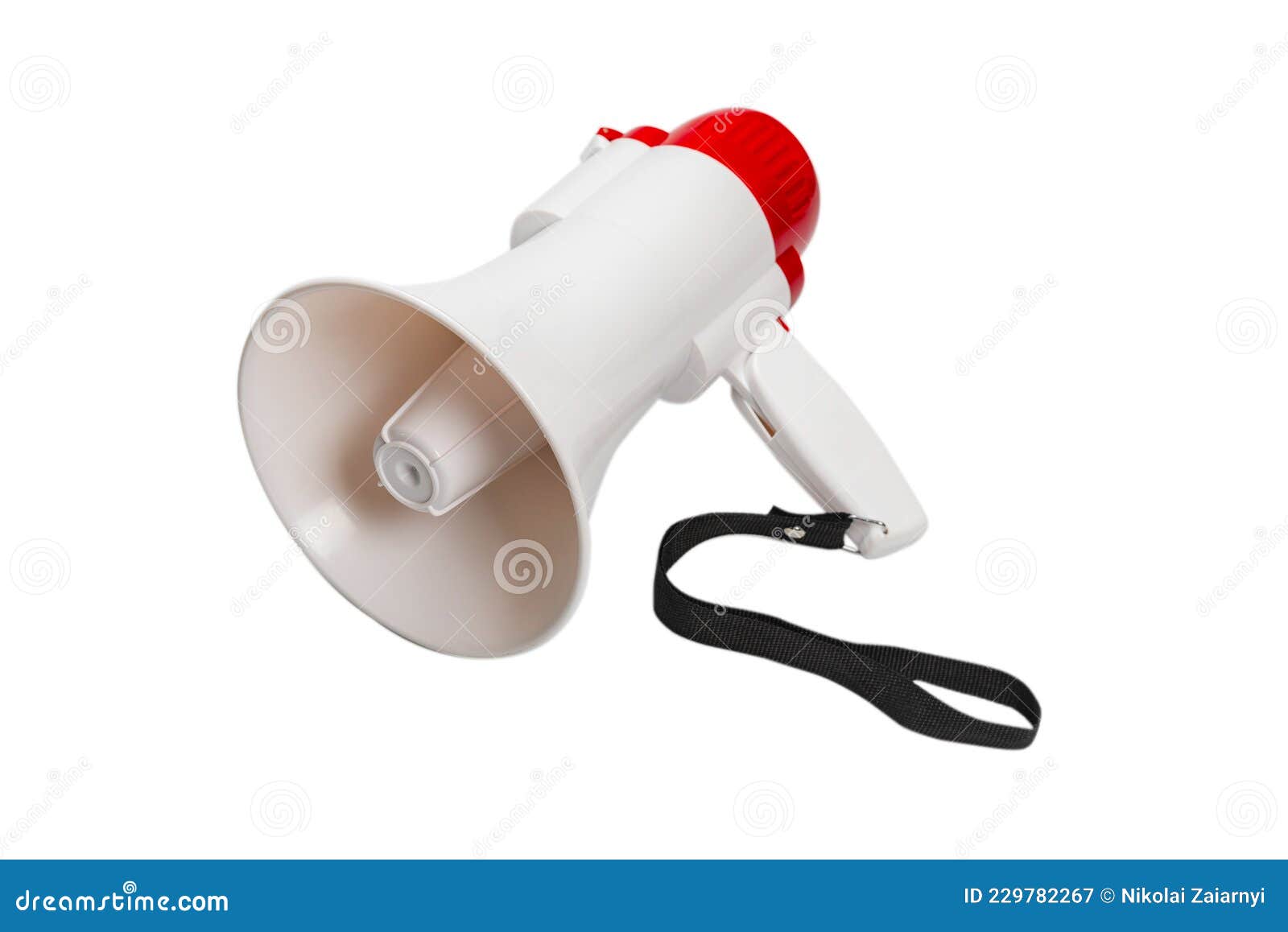 Megaphone Isolated on White Background Stock Image - Image of device ...
