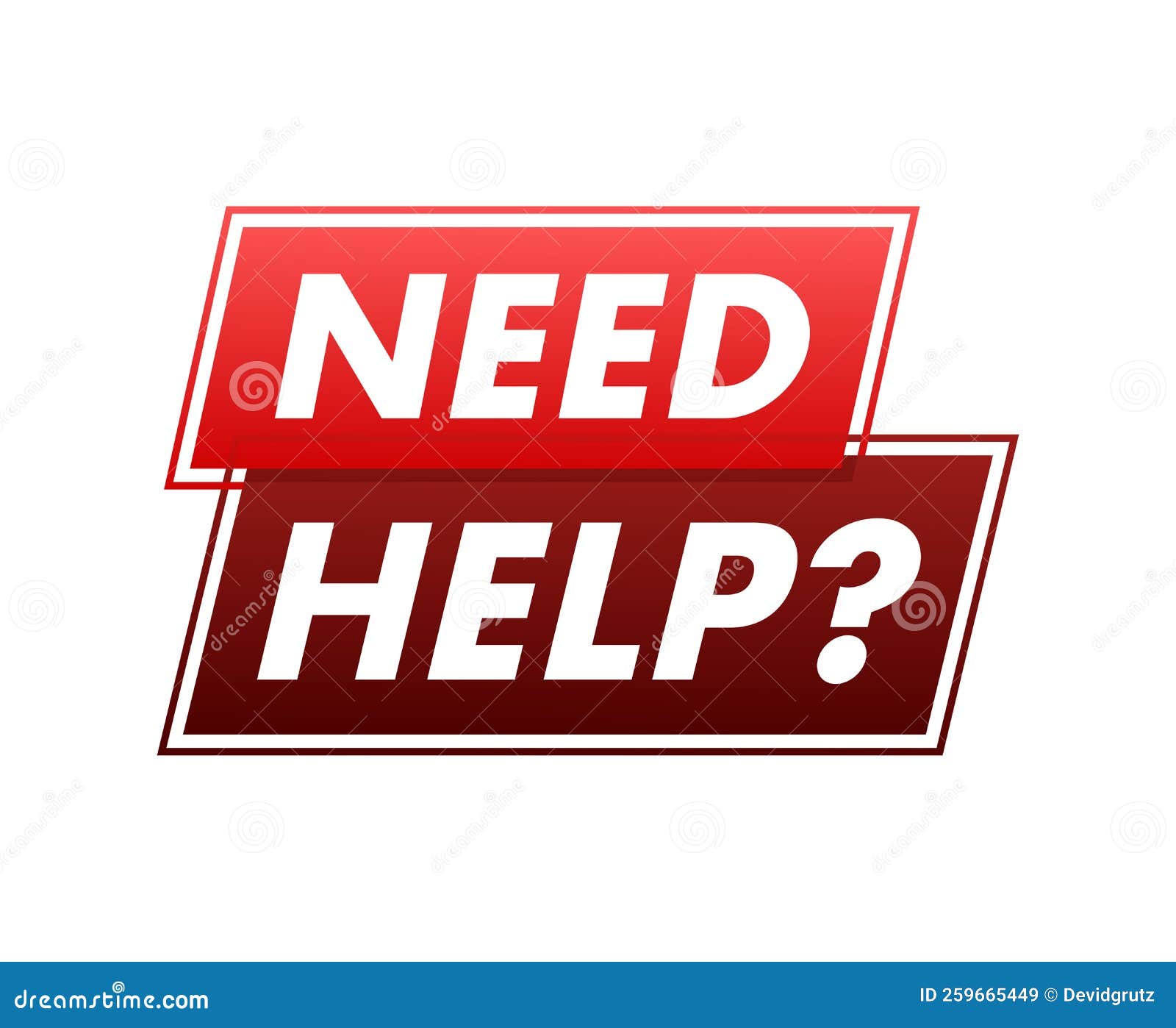 Megaphone Label with Need Help. Megaphone Banner. Web Design. Vector ...