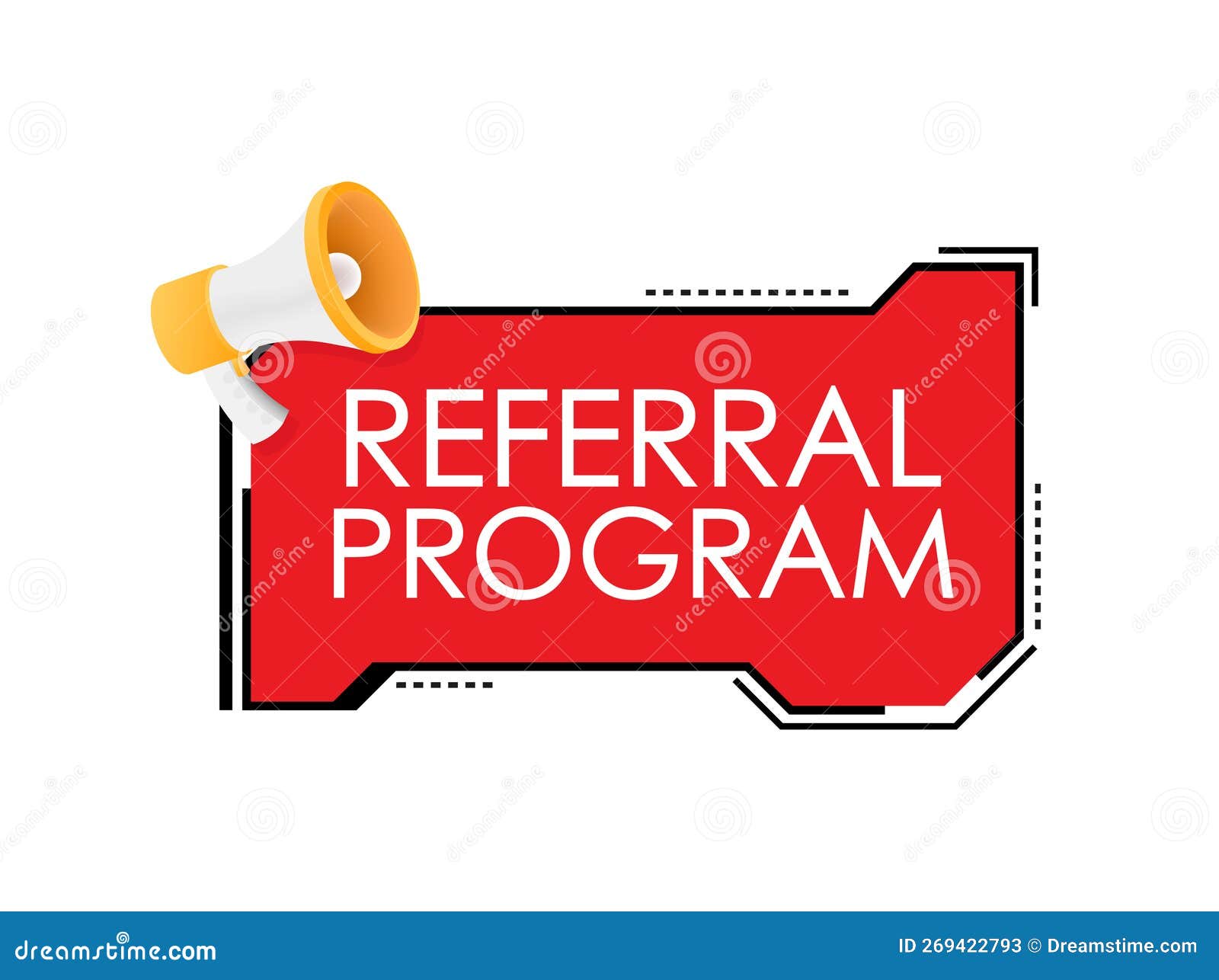 Megaphone Label with Referral Program. Megaphone Banner. Web Design ... Megaphone Label with Referral Program. Megaphone Banner. Web Design ...