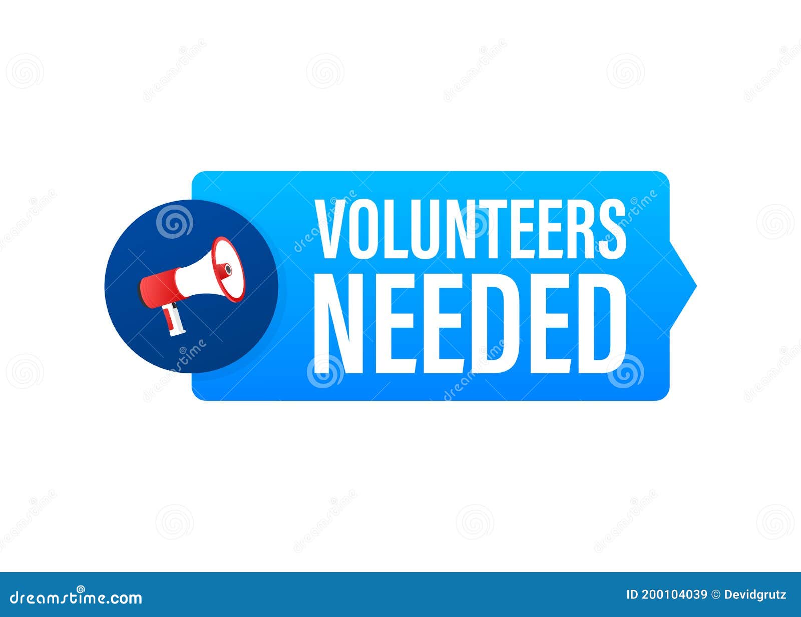 Megaphone Label with Volunteers Needed. Megaphone Banner. Web Design ... Megaphone Label with Volunteers Needed. Megaphone Banner. Web Design ...