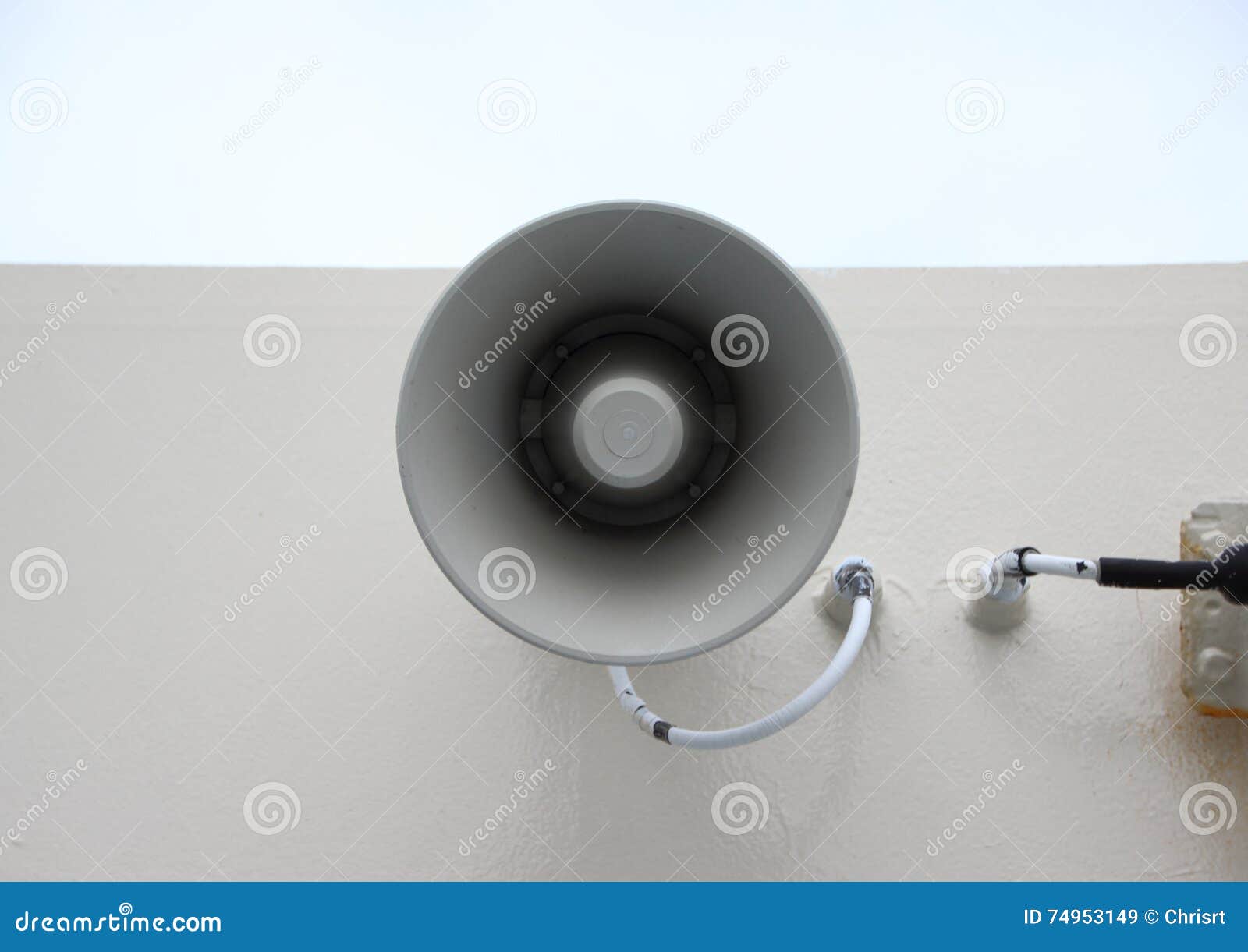 Megaphone Loudspeaker As Emergency Communication Stock Image - Image of ...