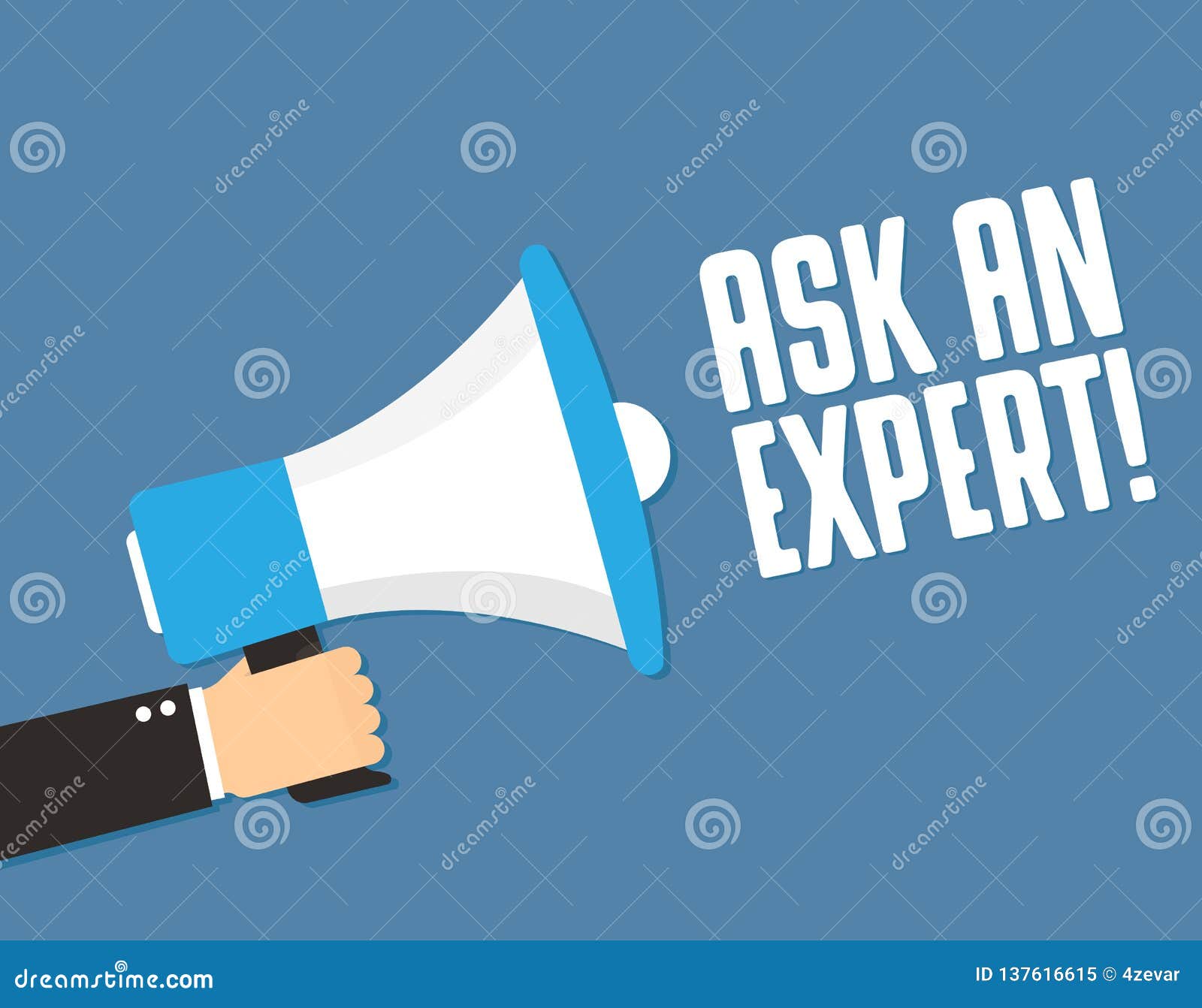 Megaphone and Message Ask an Expert Stock Illustration - Illustration ... Megaphone and Message Ask an Expert Stock Illustration - Illustration ...