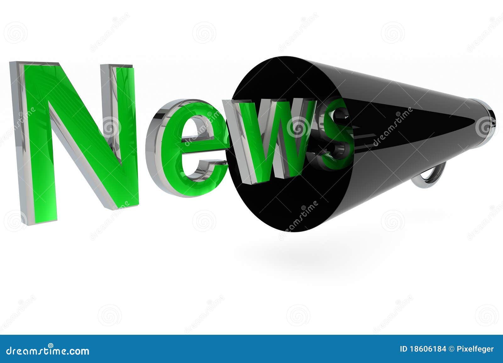 Megaphone news stock illustration. Illustration of background - 18606184