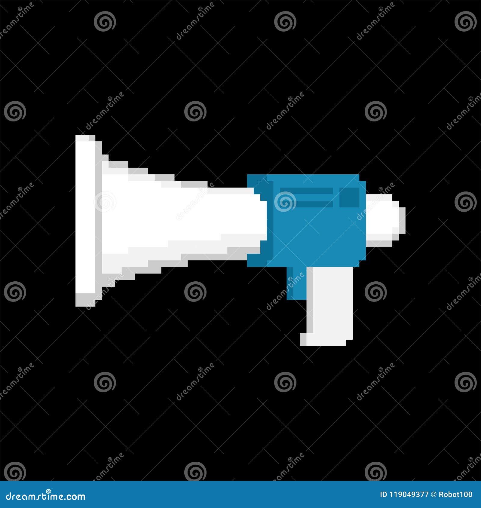 Pixel Art Speaker With Vibrant Colors By Pixelplantmaster Stock ...