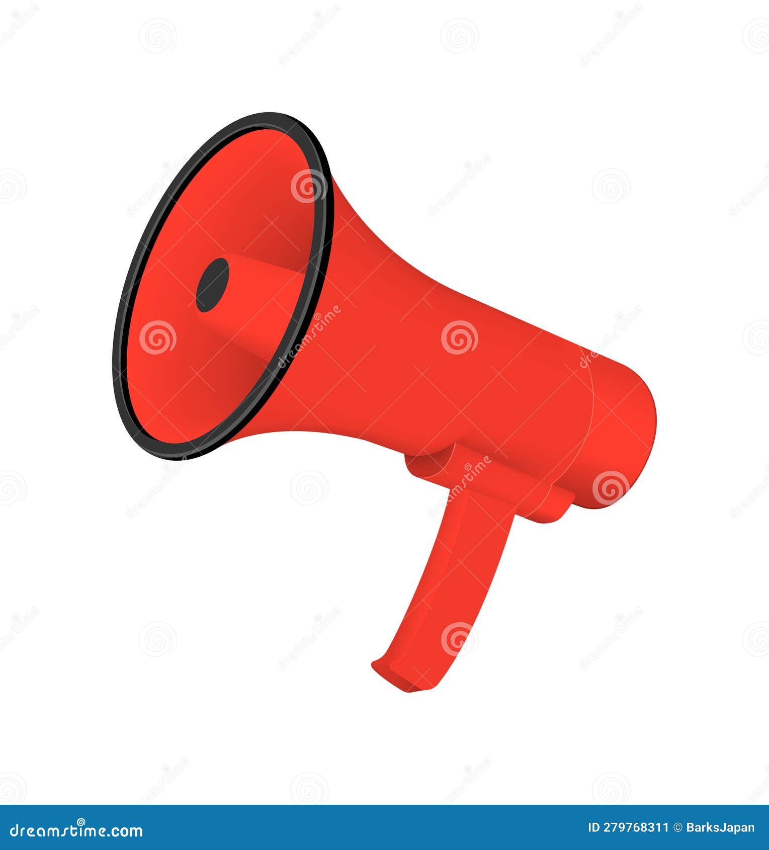Megaphone ( Red Color ) Vector Illustration Stock Illustration ...