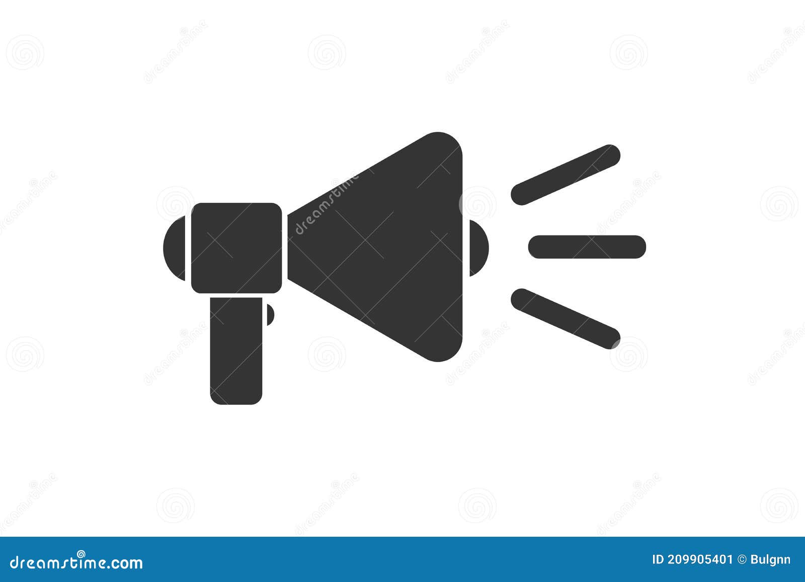 Megaphone. Simple Icon. Flat Style Element for Graphic Design. Vector ...
