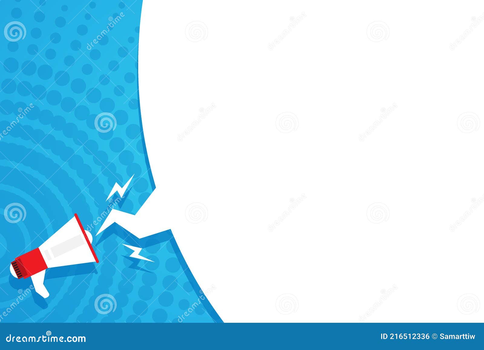 Speech Bubbles Announced By Megaphone Vector Illustration ...