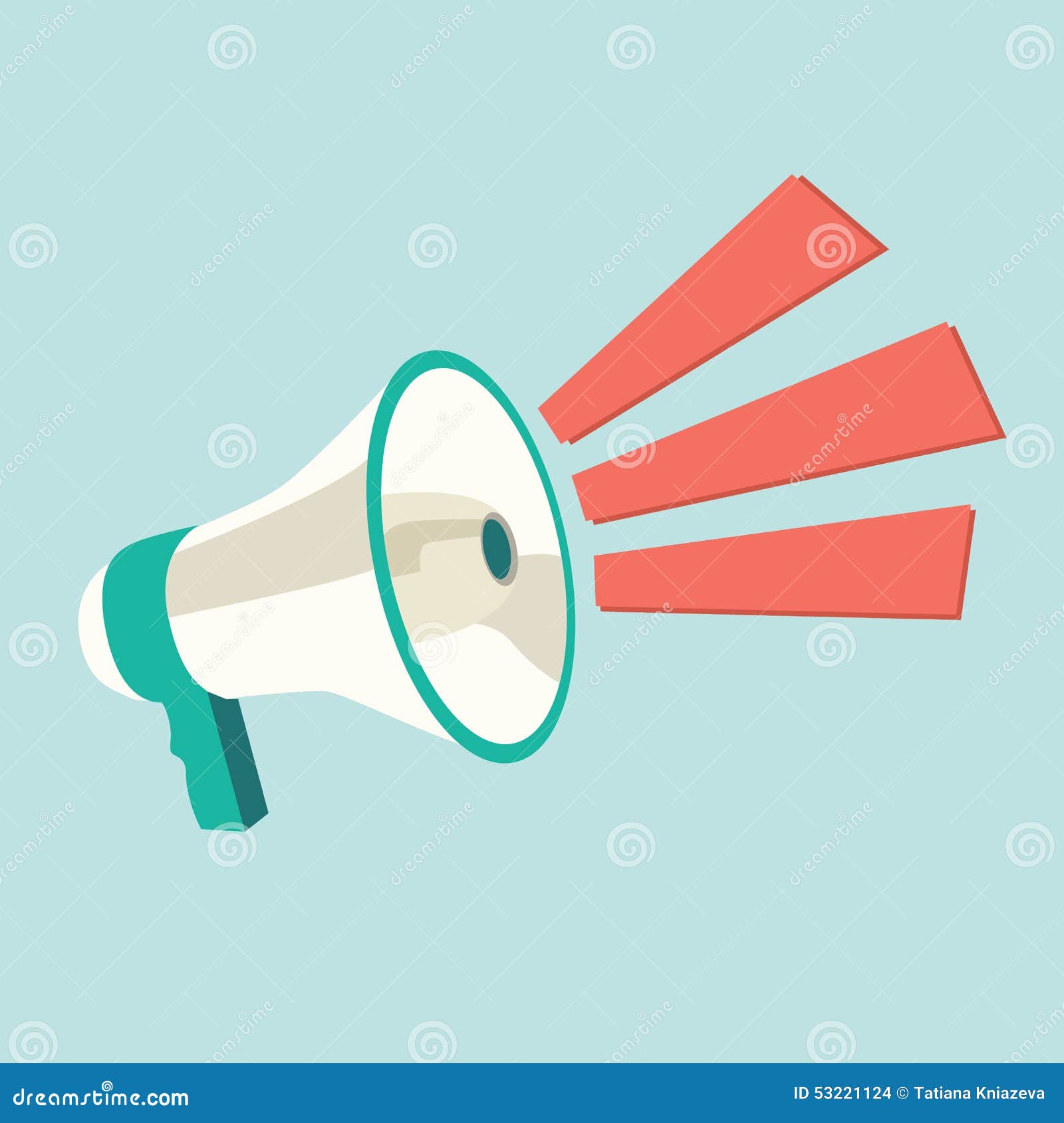 Megaphone Speech Templates for Text Stock Vector - Illustration of ...