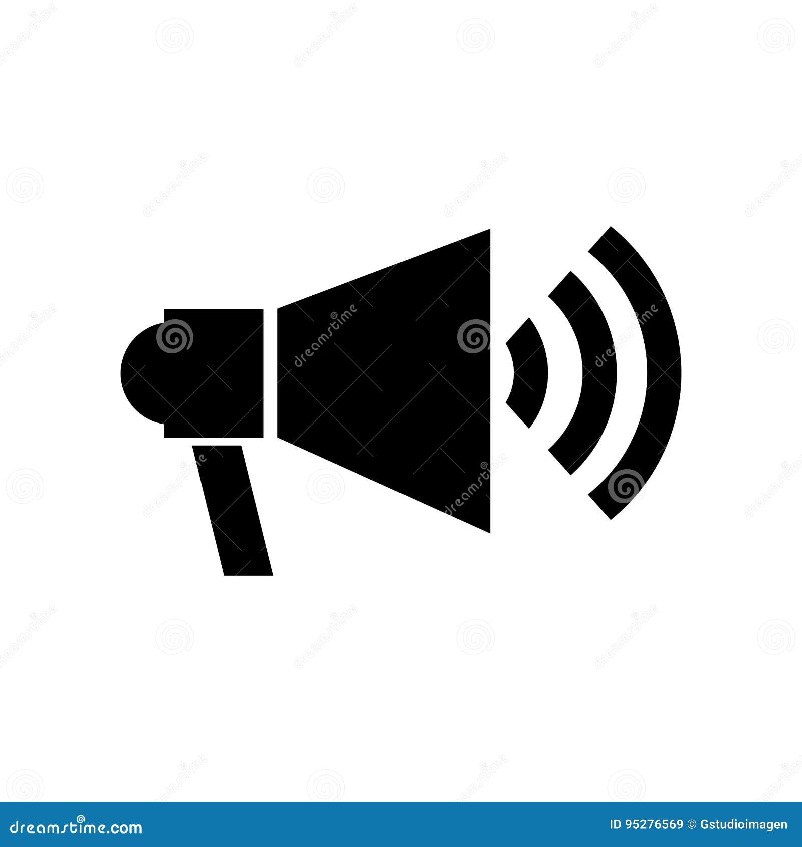 Megaphone talk person stock vector. Illustration of announce - 95276569