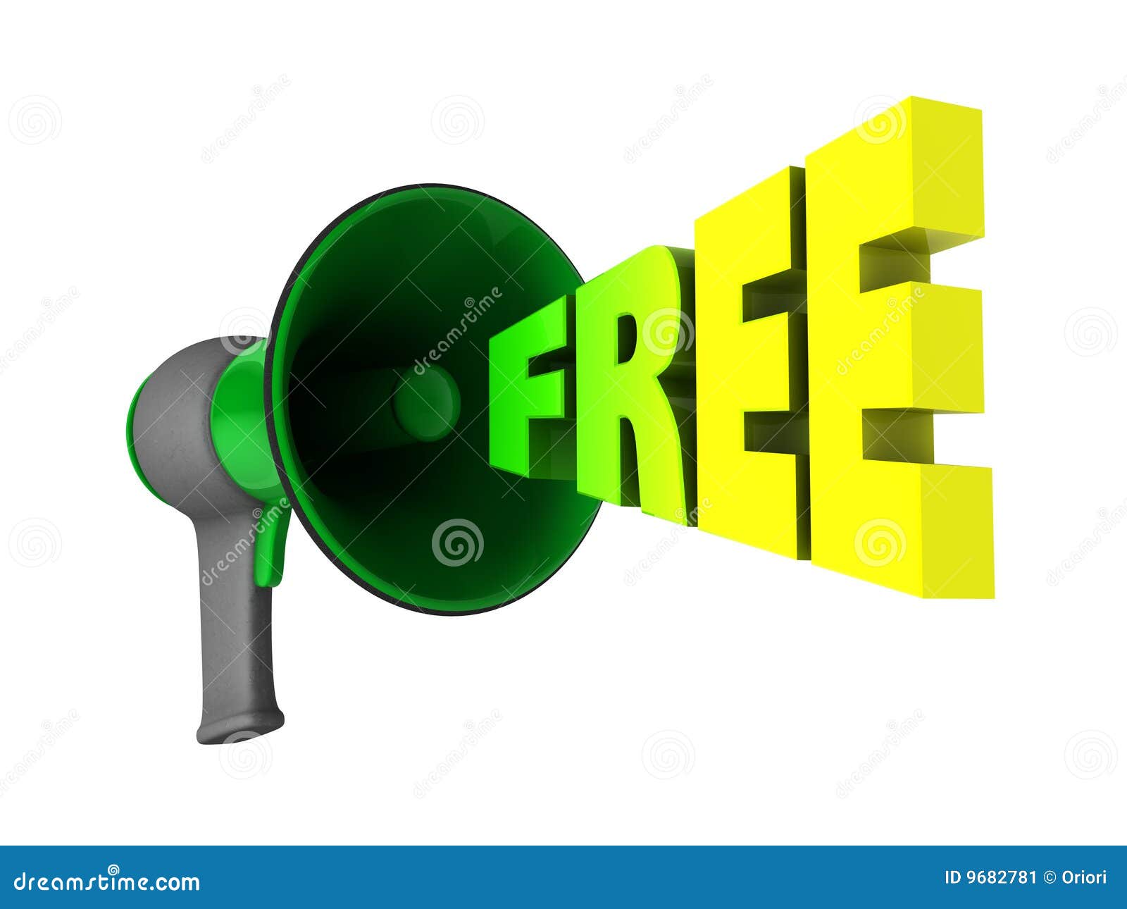 Megaphone with text stock illustration. Illustration of grey - 9682781