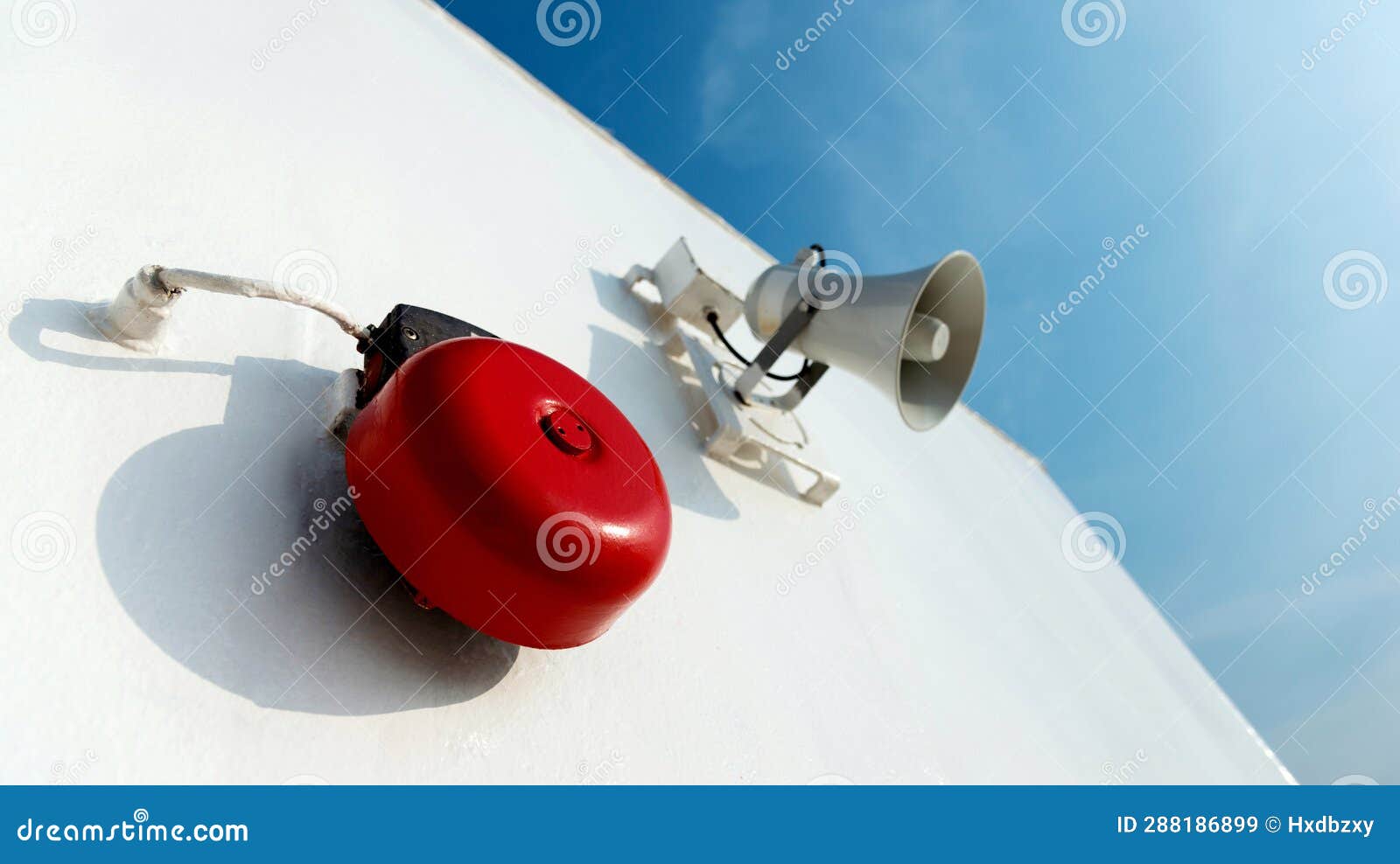 Megaphone Used for Emergency Alarms Stock Image - Image of marine ...