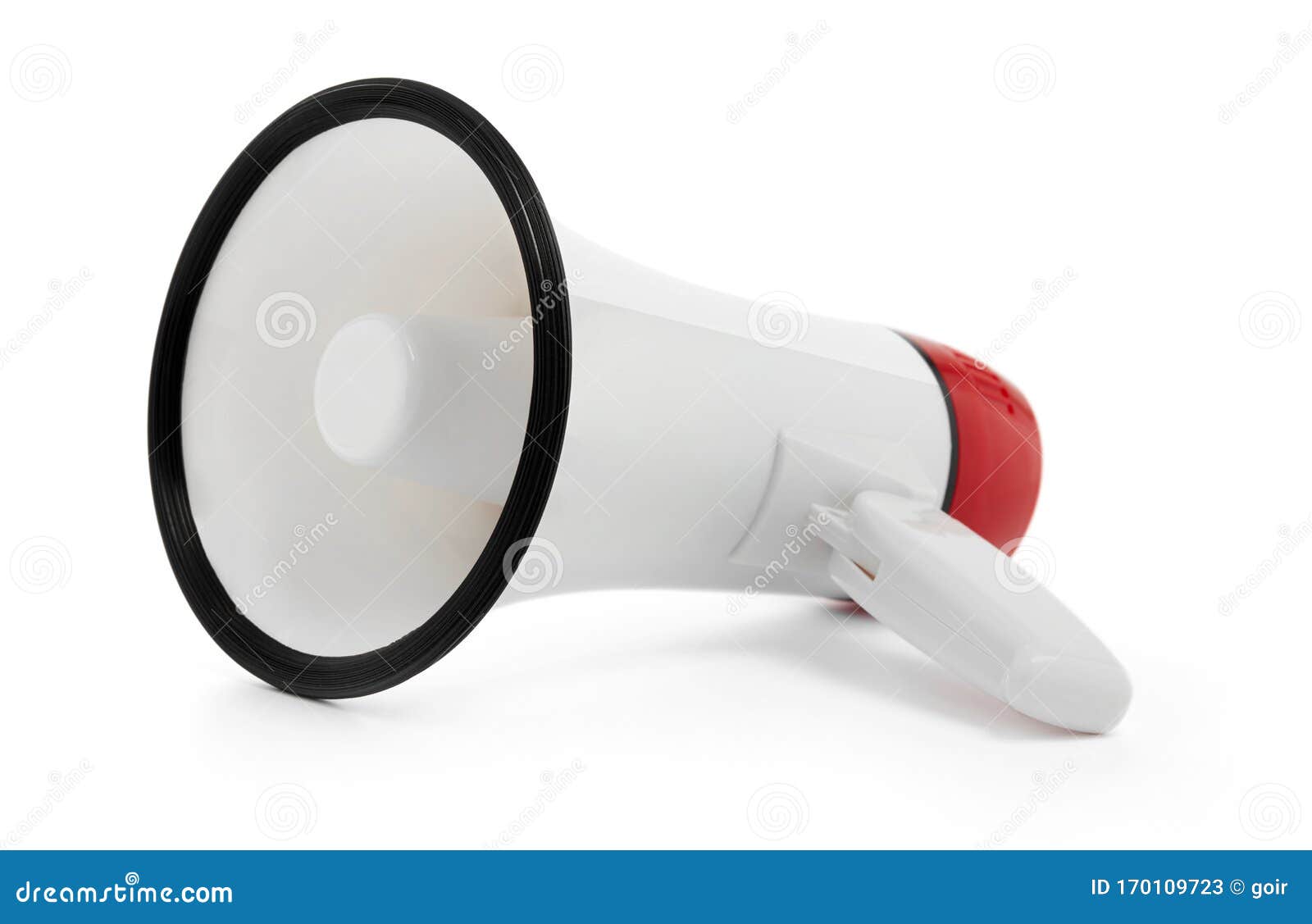 Megaphone on White Background Stock Image - Image of communication ...