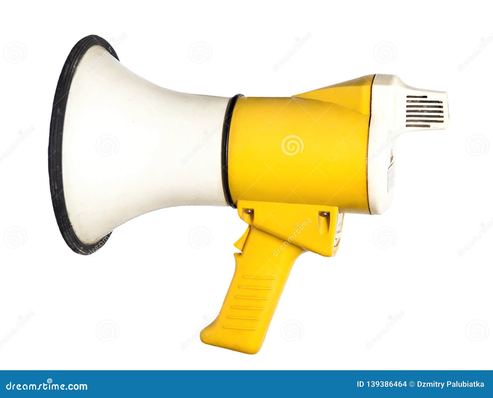 Megaphone on White Background Stock Photo - Image of background ...