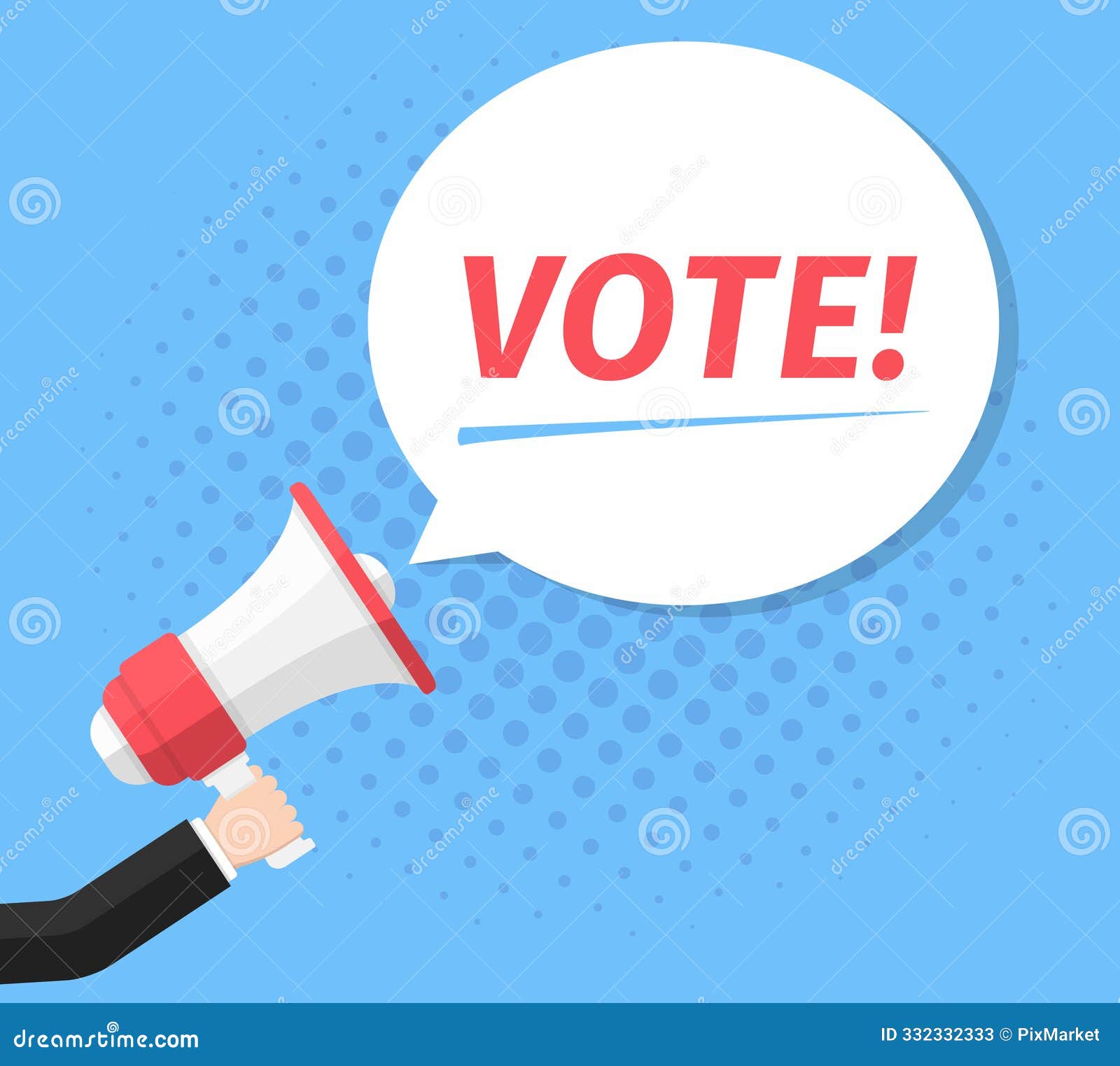 The Word Vote Is Combined With Female Symbol To Encourage Women To Vote ...