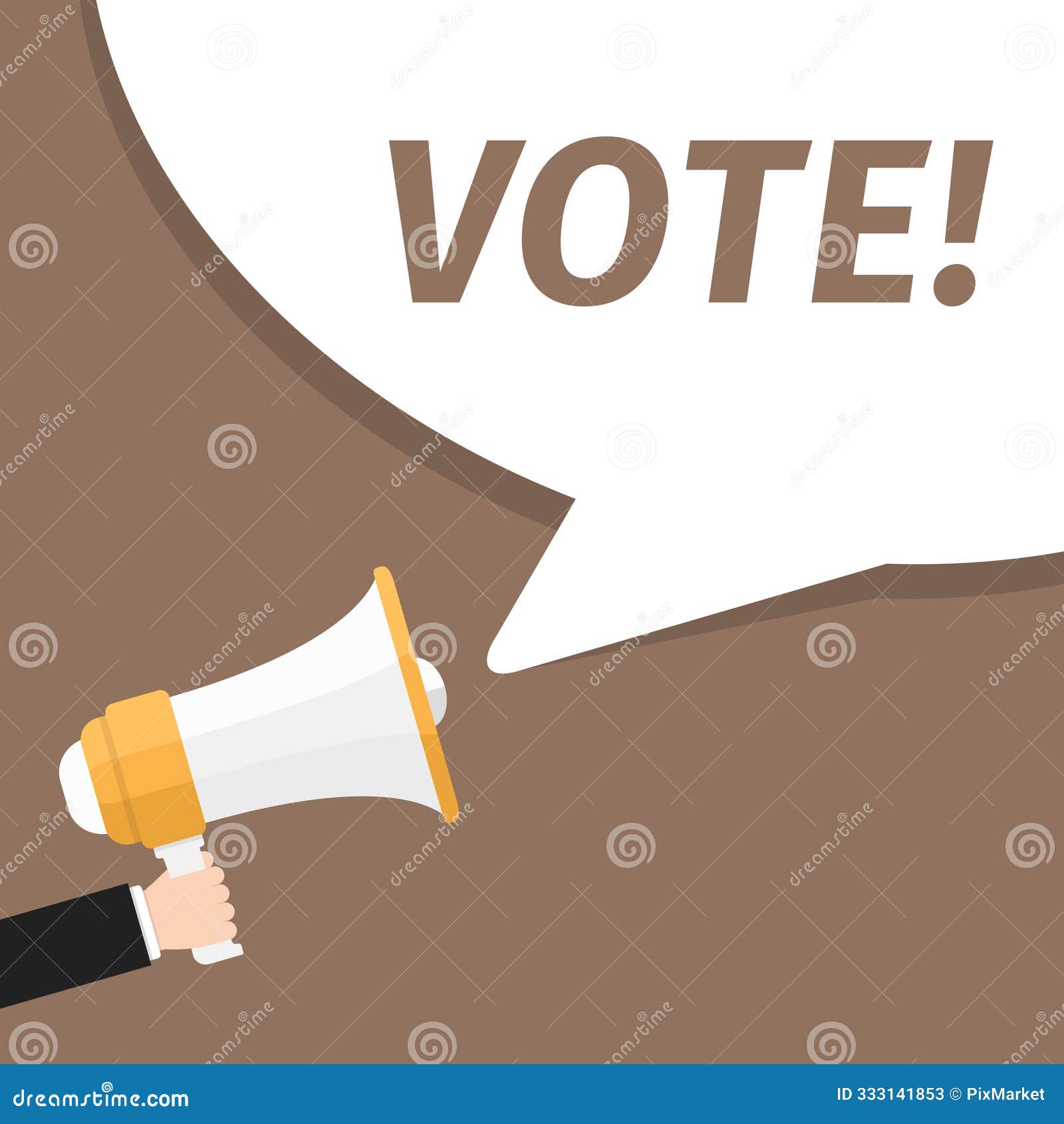 The Word Vote Is Combined With Female Symbol To Encourage Women To Vote ...