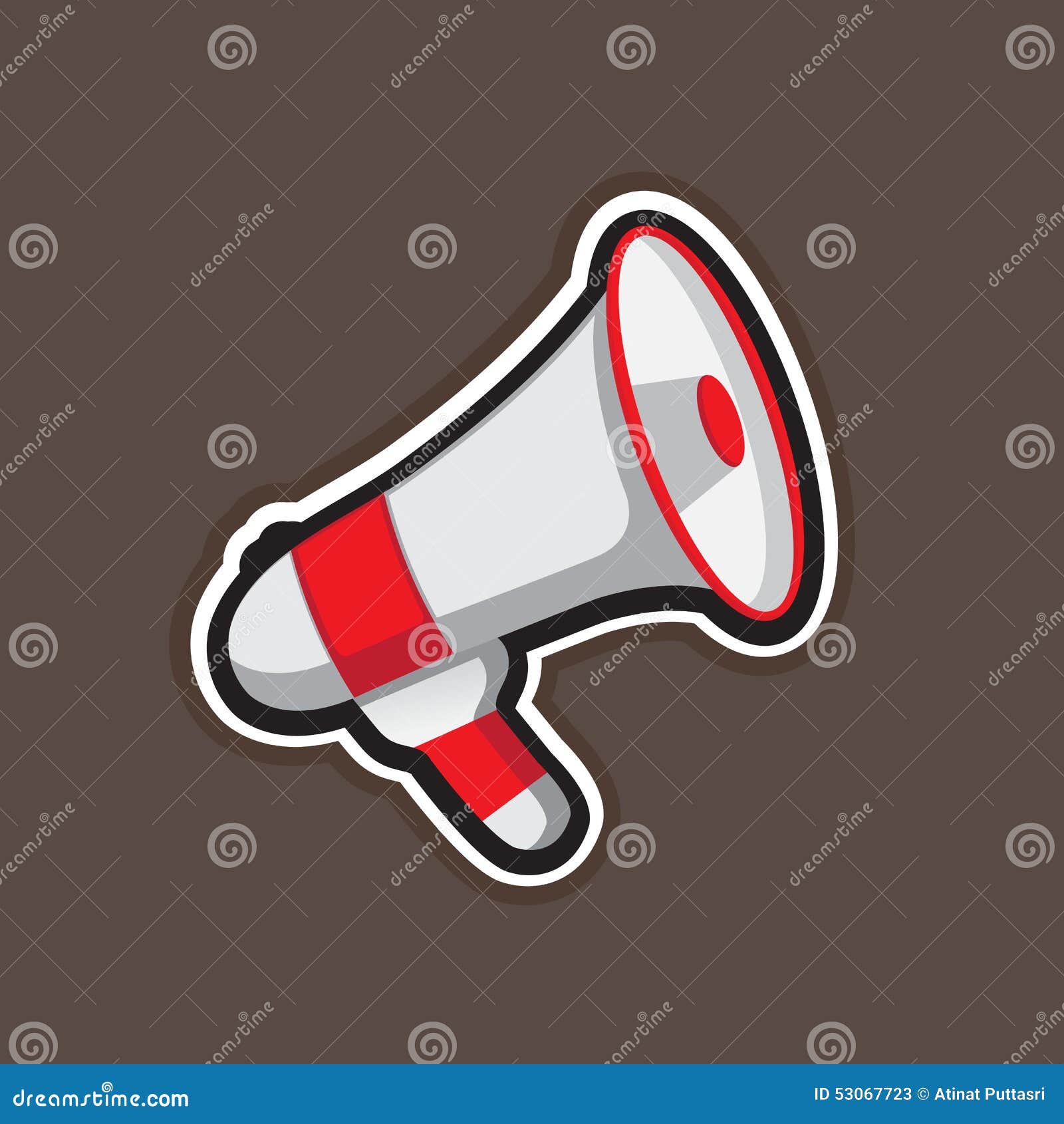 Megaphones cartoon stock vector. Illustration of voice - 53067723