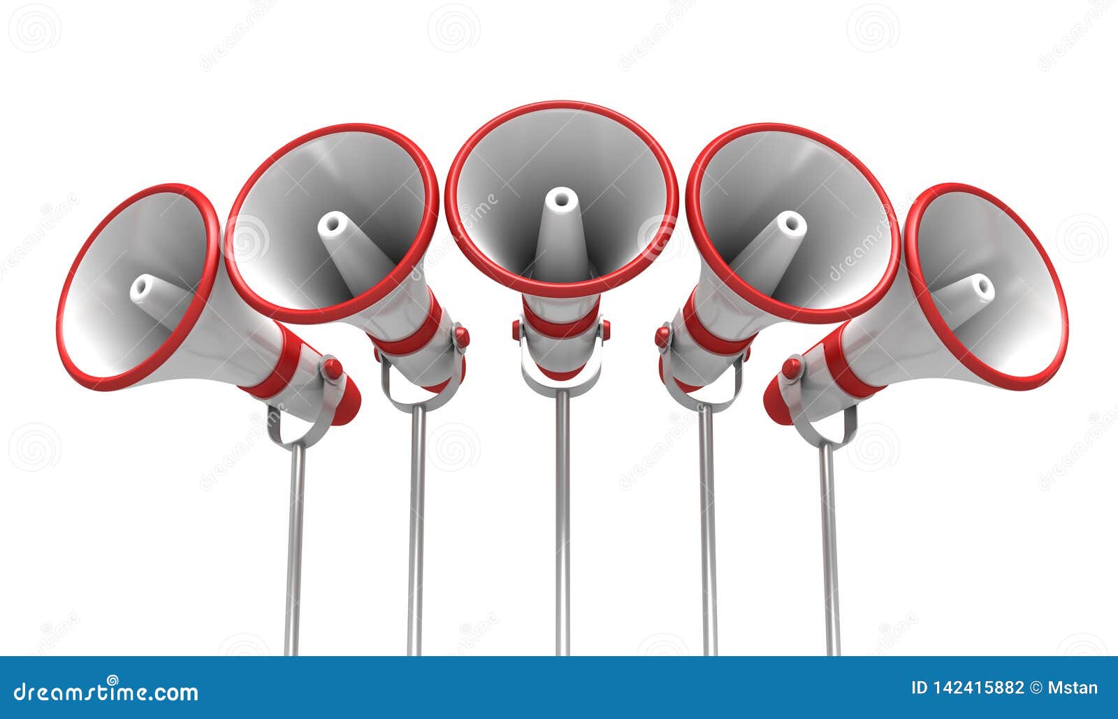 Red Megaphones Isolated Royalty-Free Stock Photo | CartoonDealer.com ...