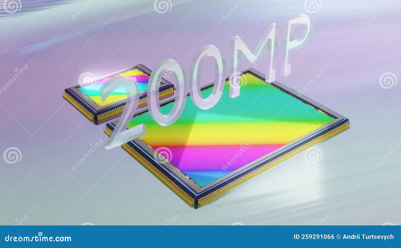 200 Megapixel Digital Camera Sensor Compared To Smaller Previous ...