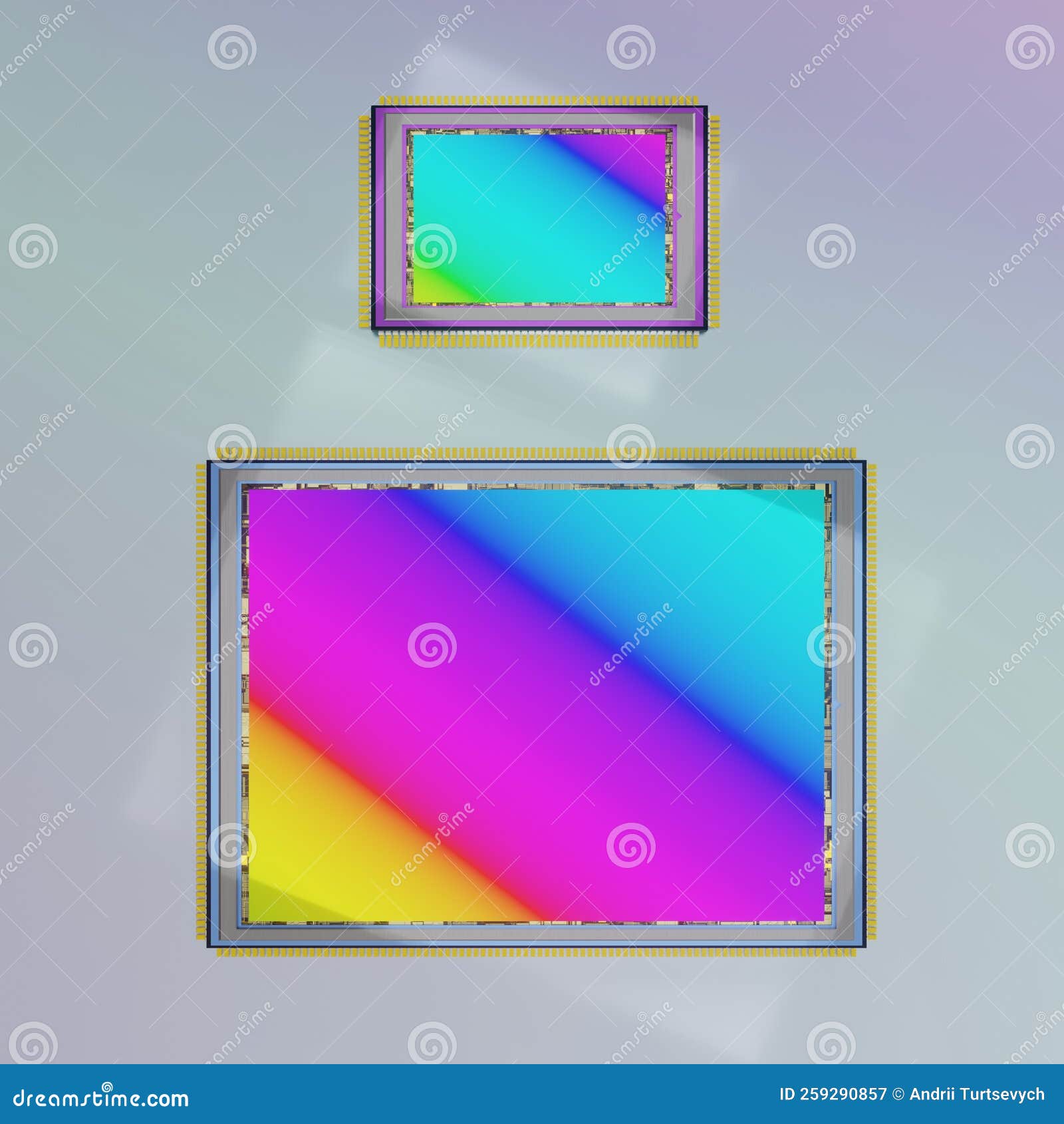 200 Megapixel Digital Camera Sensor Compared To Smaller Previous ...