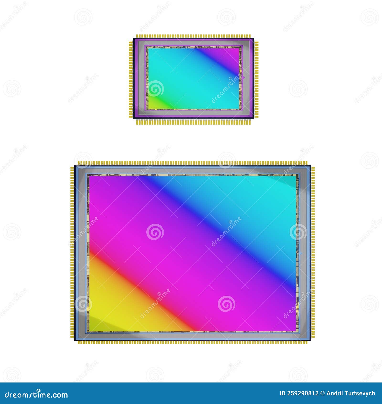 200 Megapixel Digital Camera Sensor Compared To Smaller Previous ...