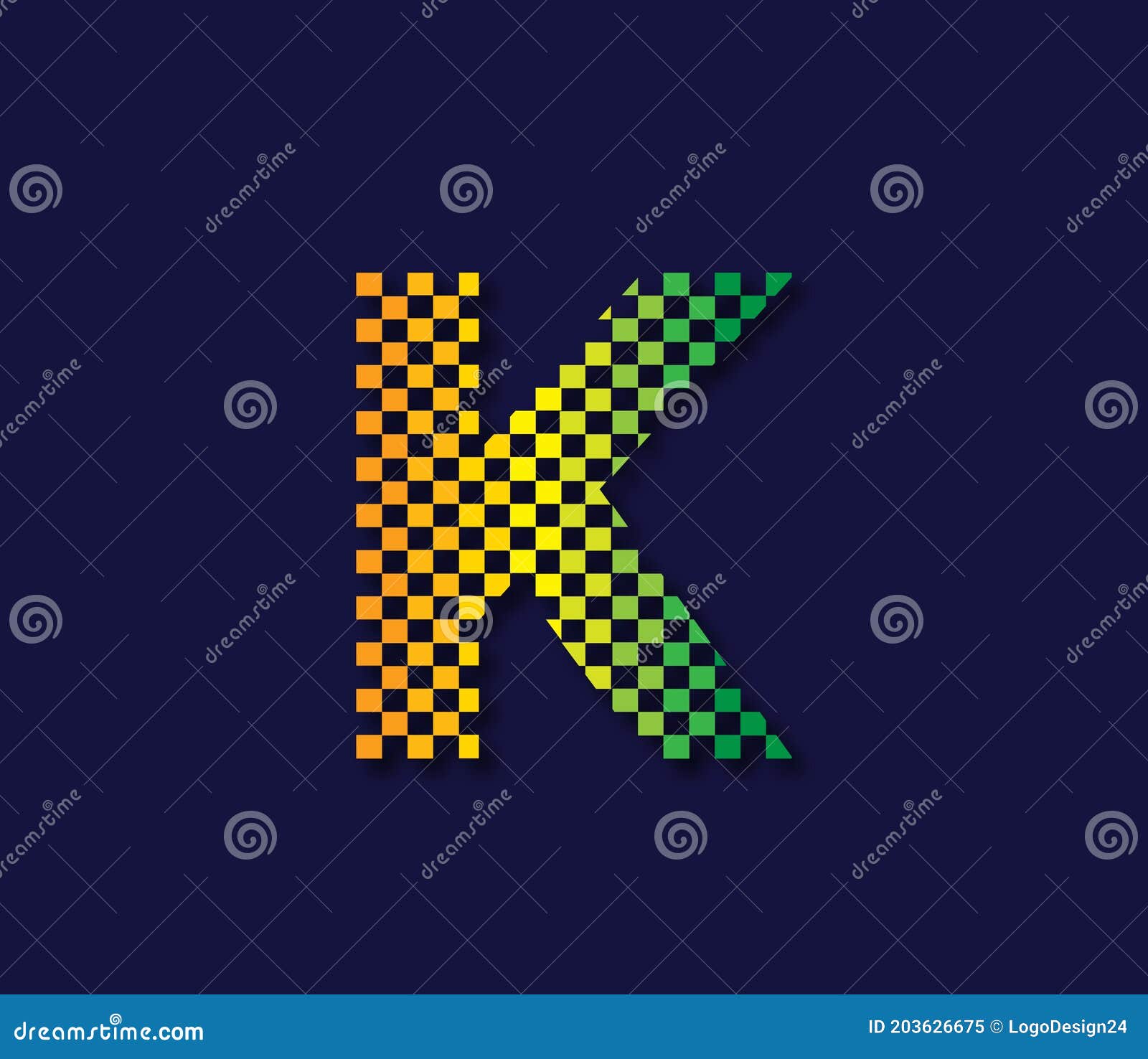 K Megapixels Creative Logo Design Concept Stock Vector - Illustration ...