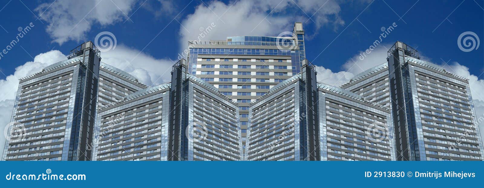 Megapolis stock photo. Image of clouds, mirror, reflect - 2913830