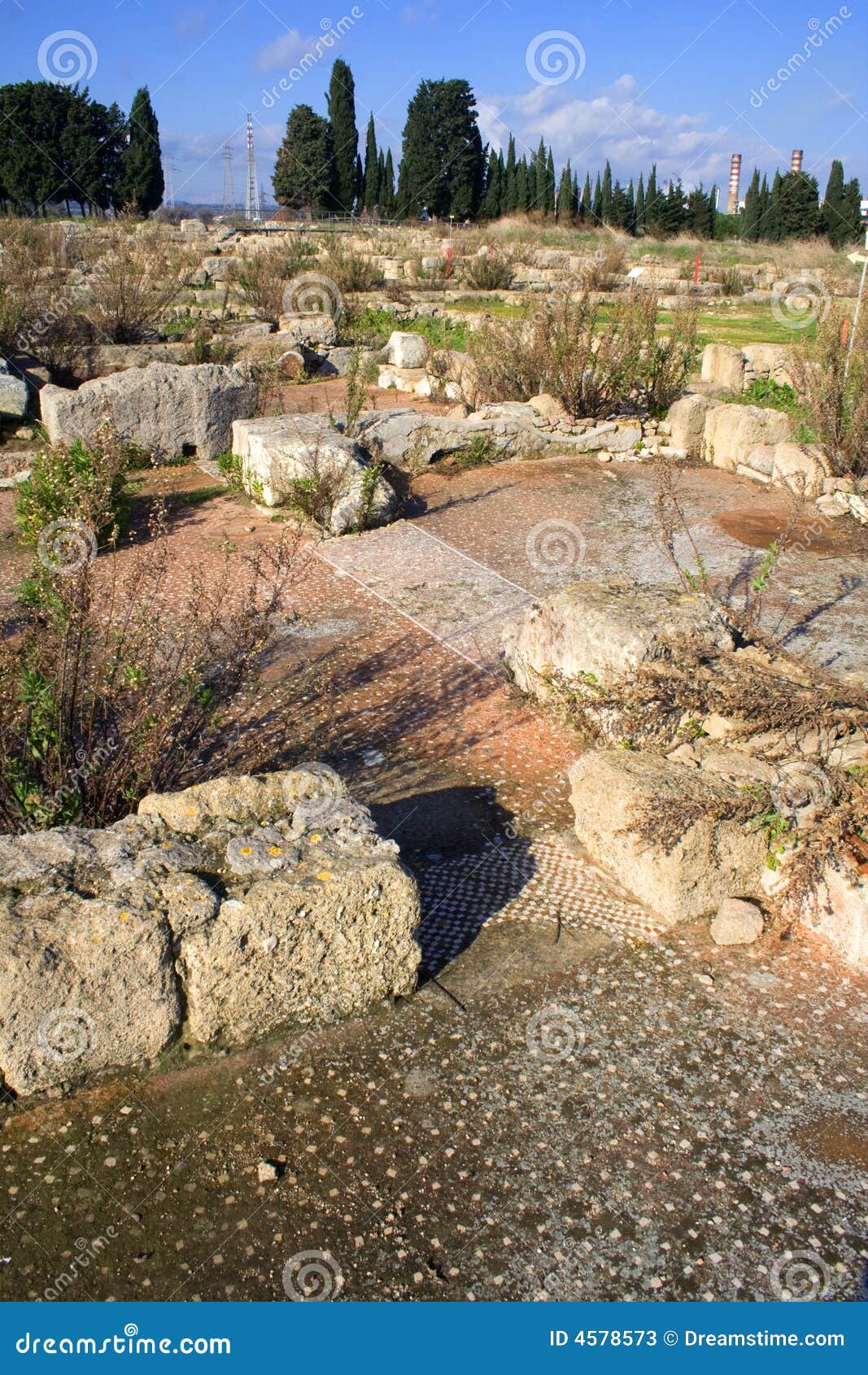 Megara Hyblea - Thermal Baths Stock Image - Image of stand, archeology ...