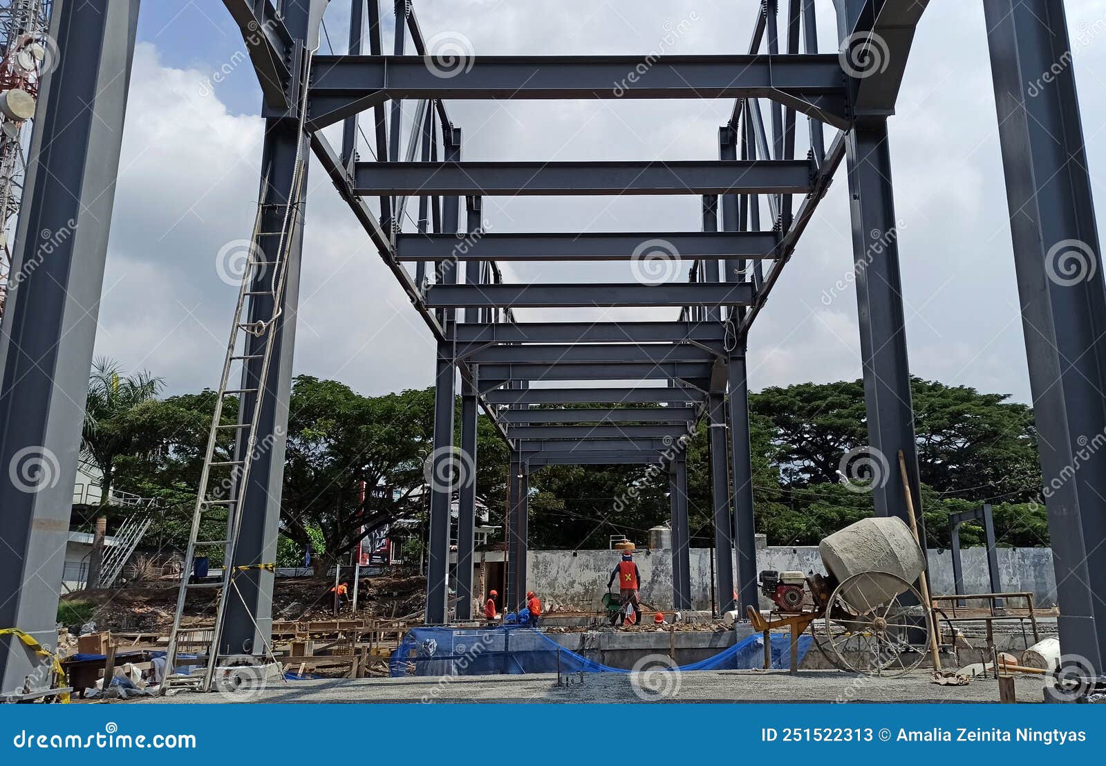 Megastructure on process editorial stock photo. Image of megastructure ...