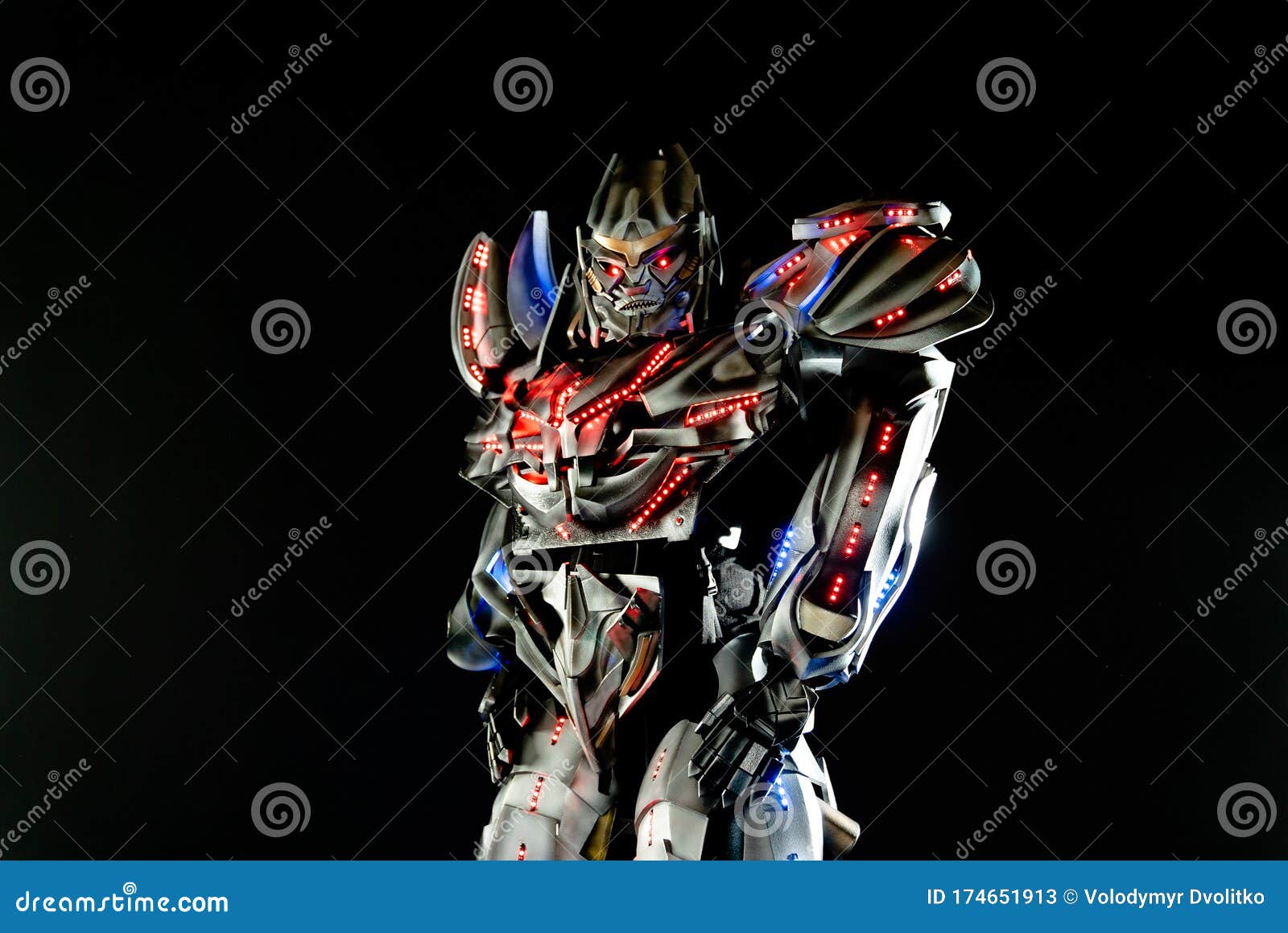 Red Robot Transformer And Car, Cartoon Illustration | CartoonDealer.com ...