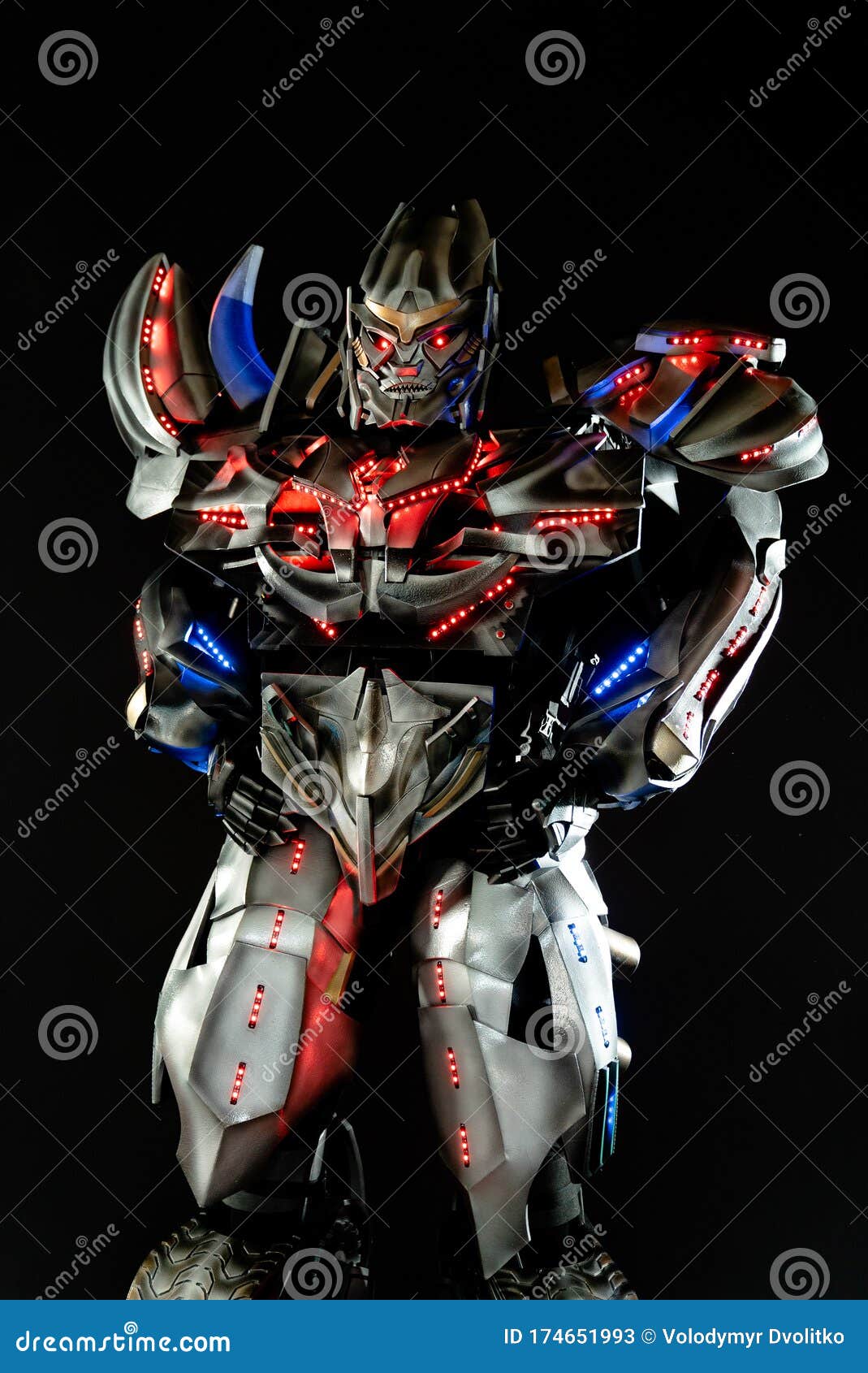 Red Robot Transformer And Car, Cartoon Illustration | CartoonDealer.com ...