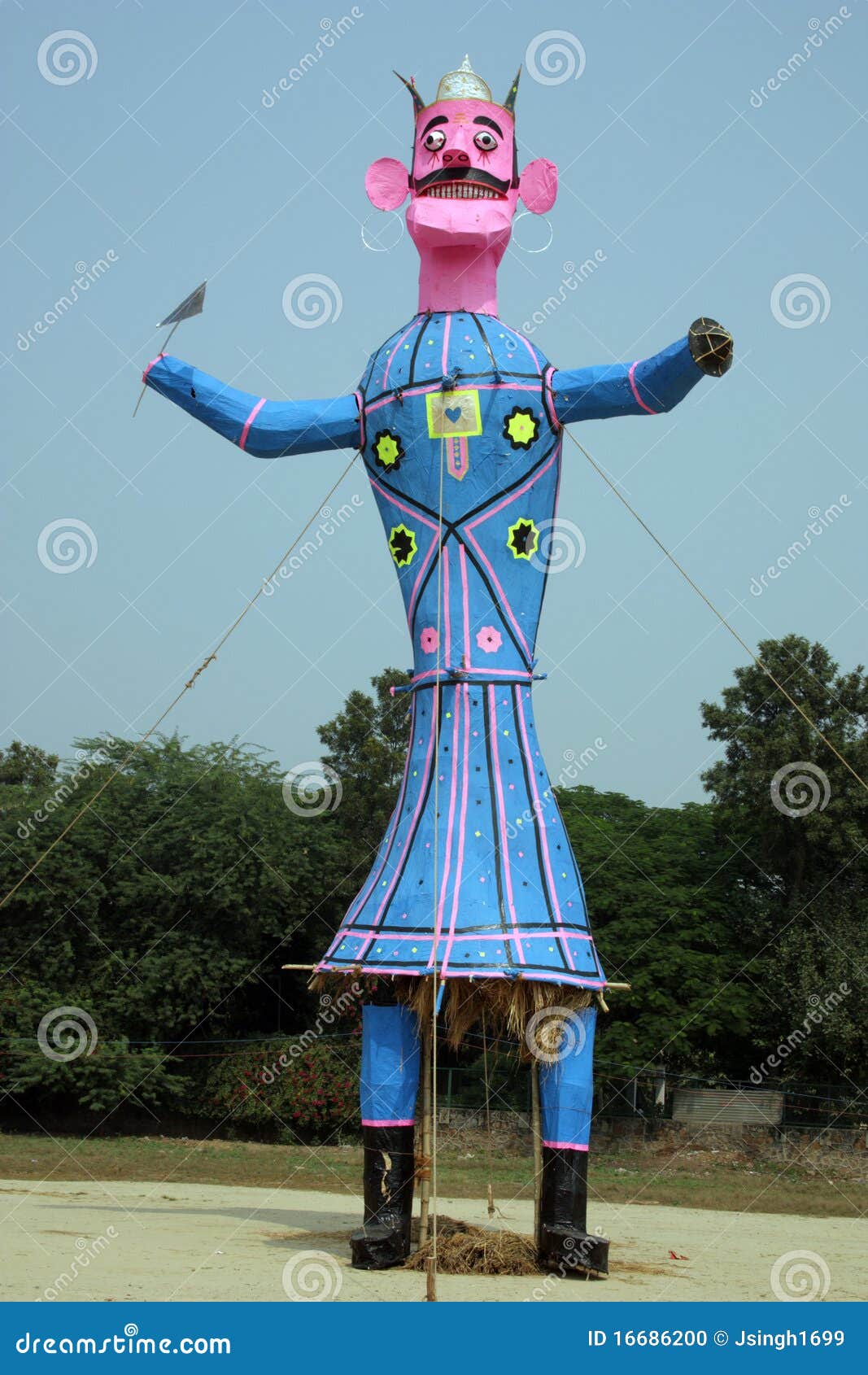 Meghnath Effigy in a Ground Stock Photo - Image of festival ...