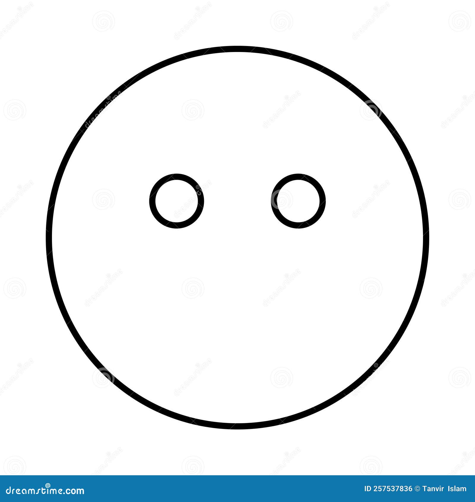 Meh blank Emoji Icon stock vector. Illustration of design - 257537836