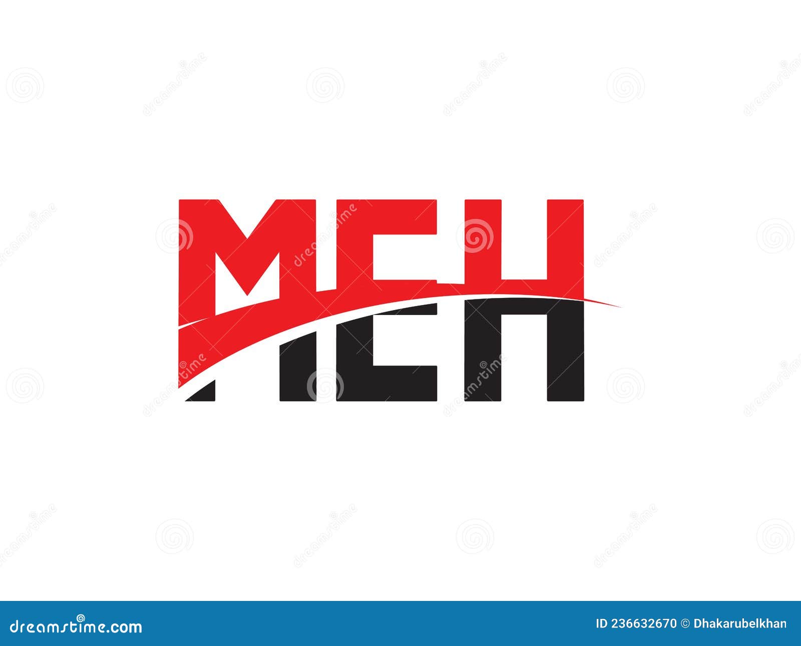 MEH Letter Initial Logo Design Stock Vector - Illustration of abstract ...