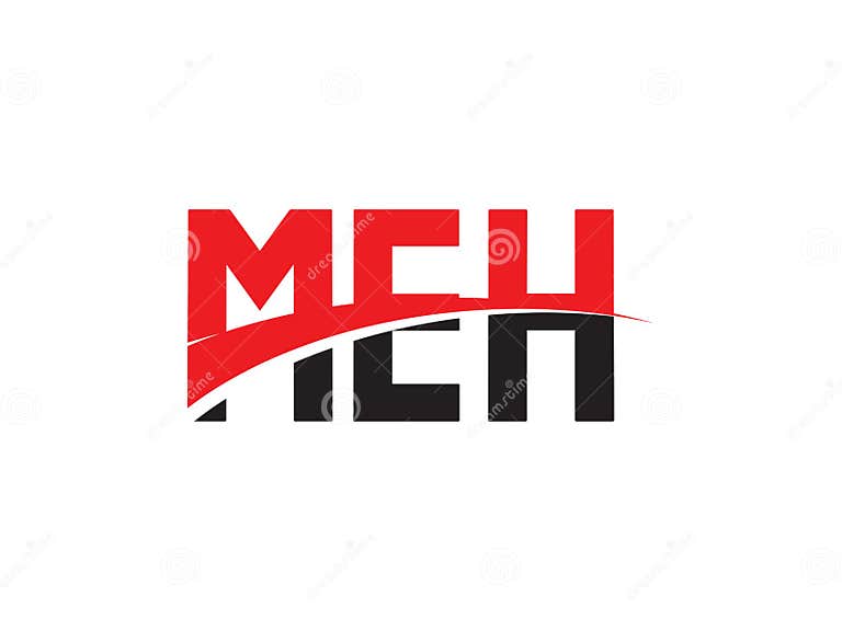 MEH Letter Initial Logo Design Stock Vector - Illustration of abstract ...