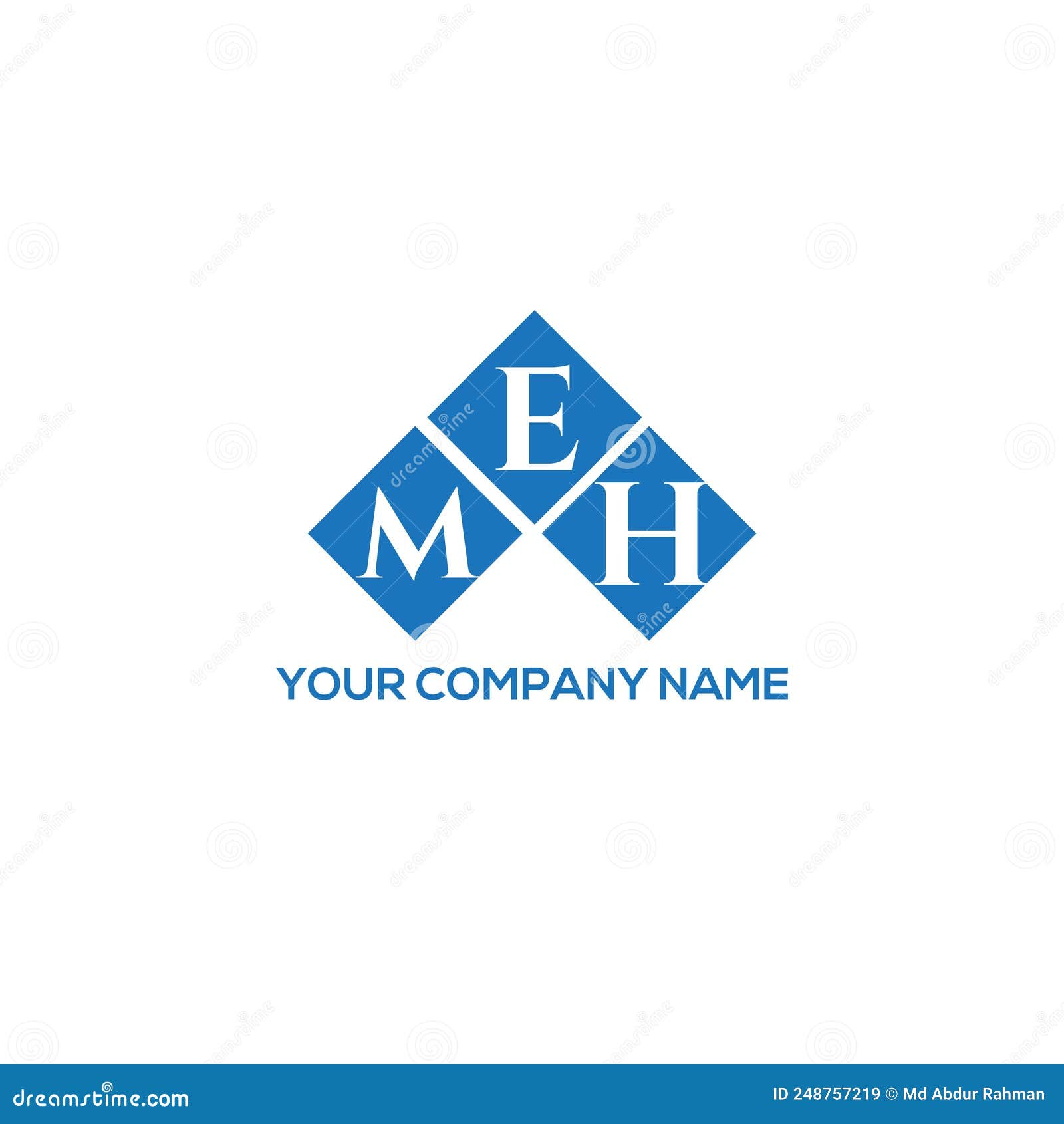 MEH Letter Logo Design on BLACK Background. MEH Creative Initials ...