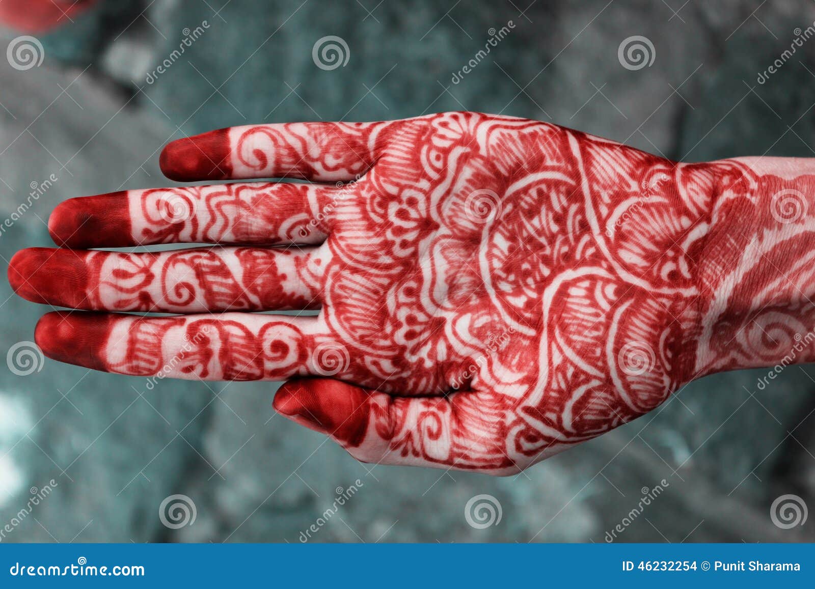 Mehandi Design in Indian Hand Stock Photo - Image of pattern, india ...