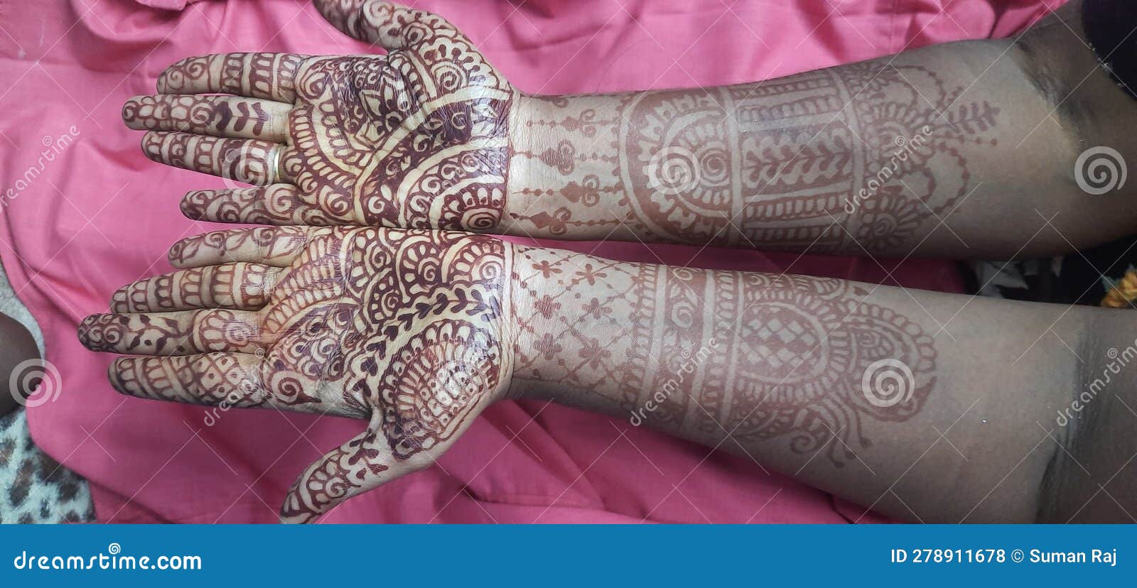 Mehandi Design in My Two Hands Stock Photo - Image of design, hands ...