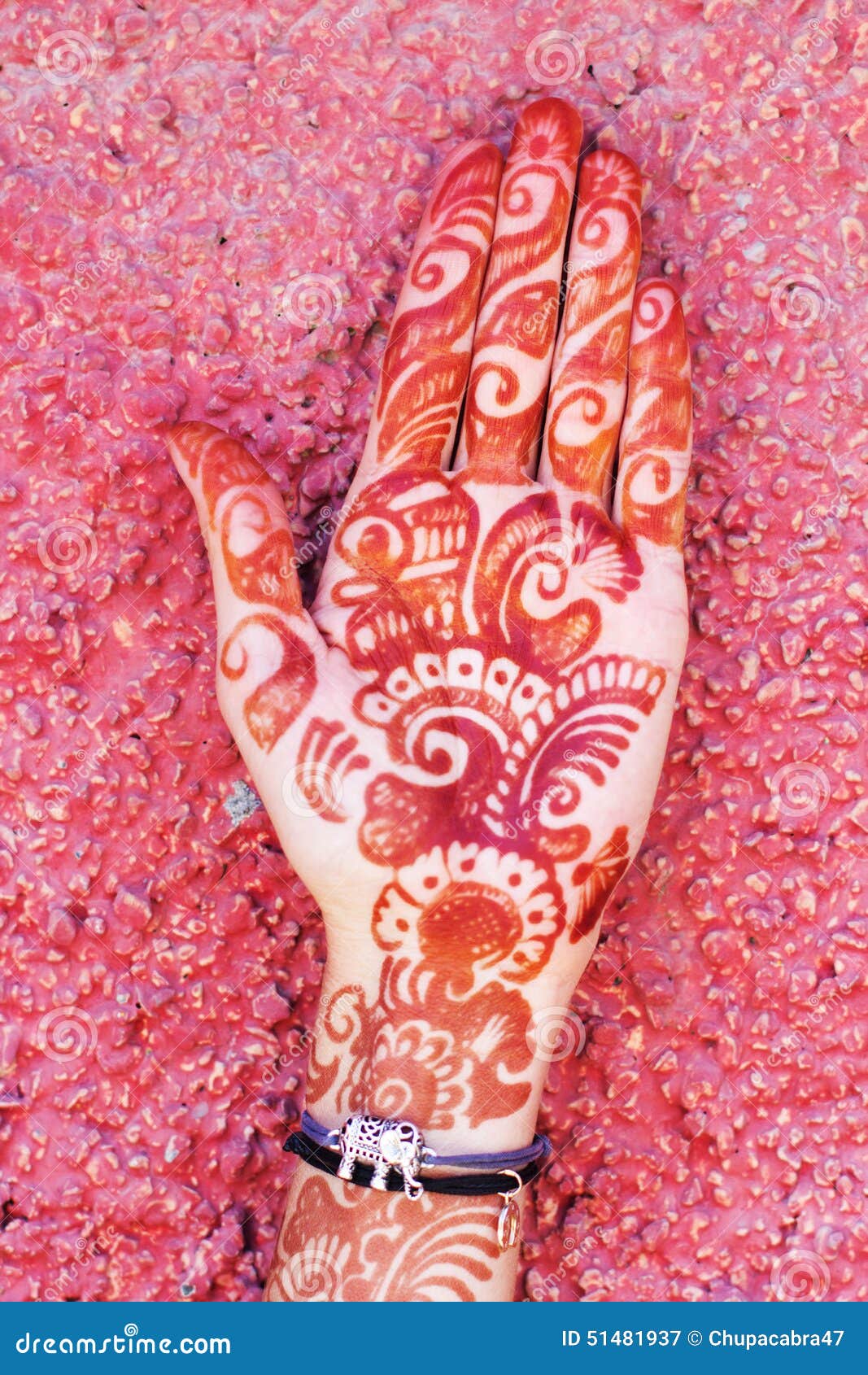 Hand With Heena Design Stock Photography | CartoonDealer.com #56486138