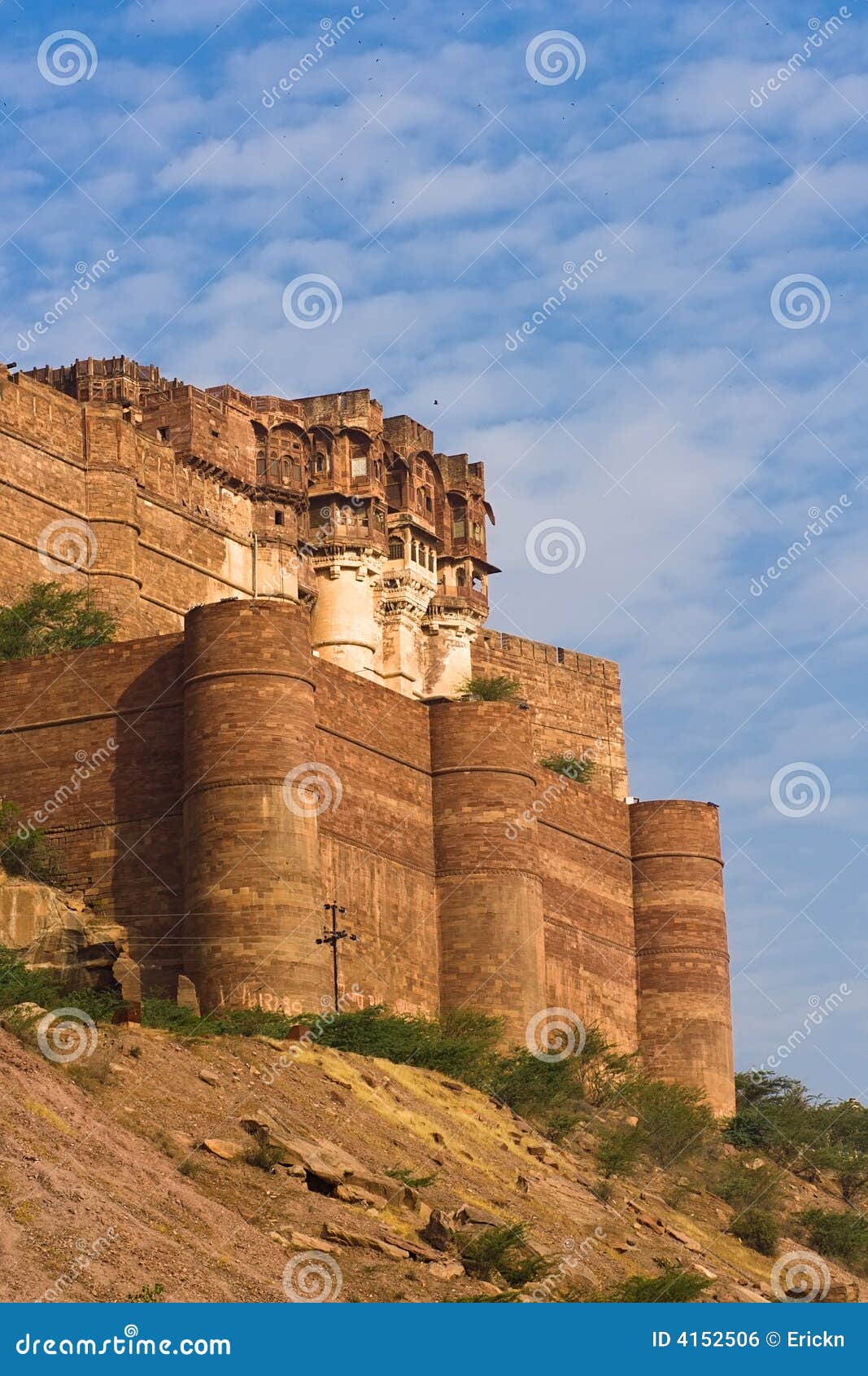 Meherangarh fort stock photo. Image of destination, india - 4152506