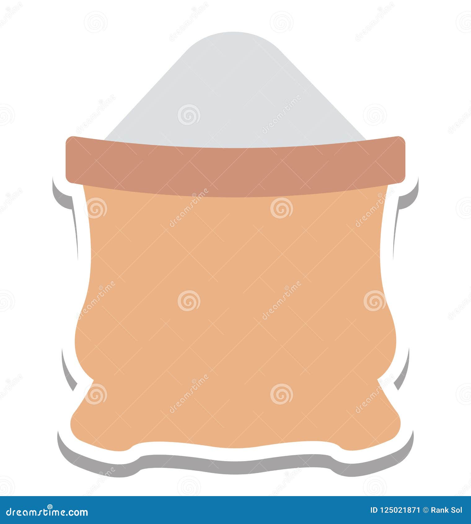 Mehl-Sack Lokalisierte Vektor-Ikone Editable Stock Abbildung ...