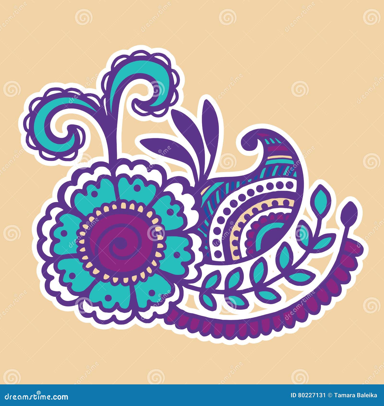 Mehndi design. Patterns. stock vector. Illustration of abstract - 80227131