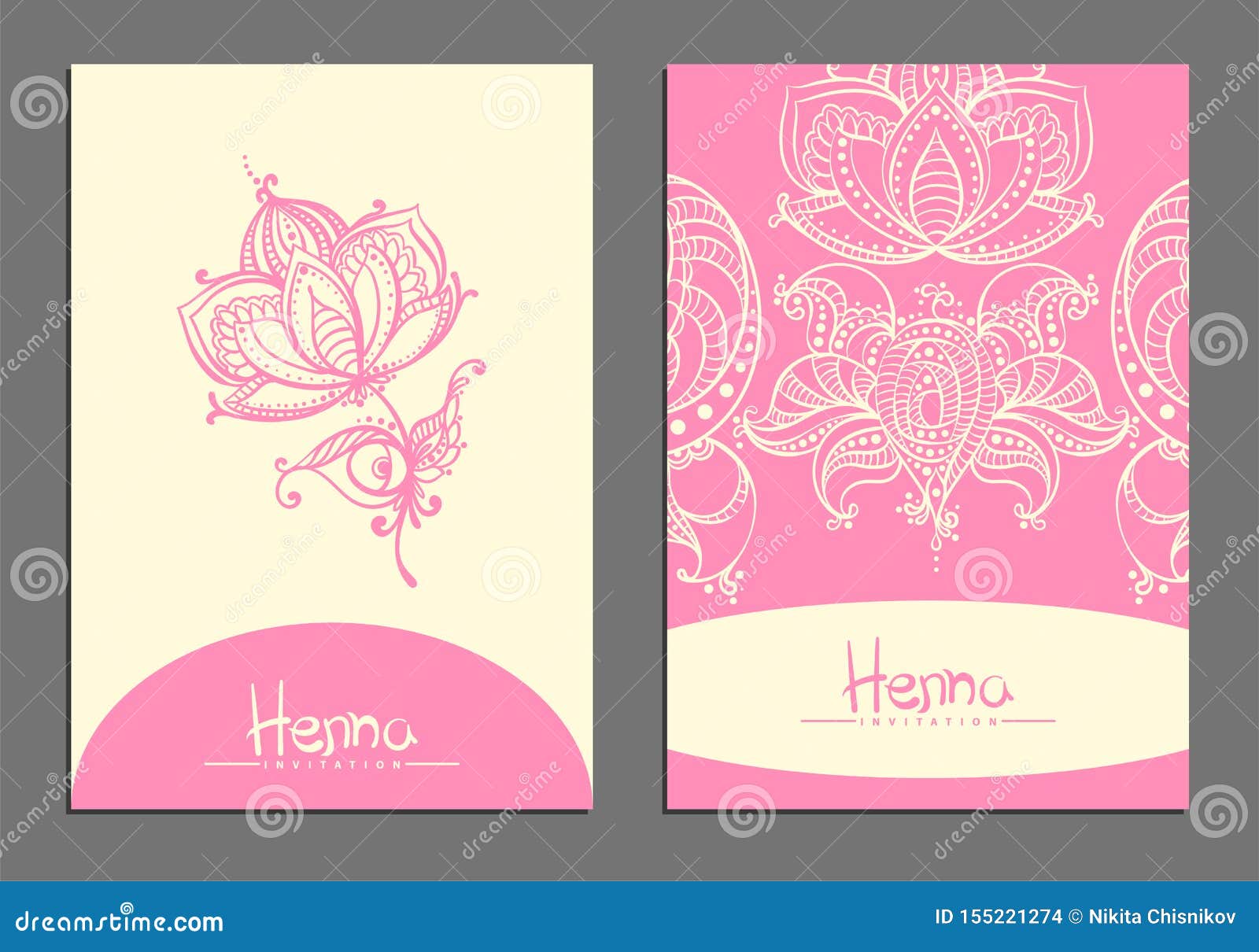 Mehndi Template Illustration Stock Vector - Illustration of beauty ...