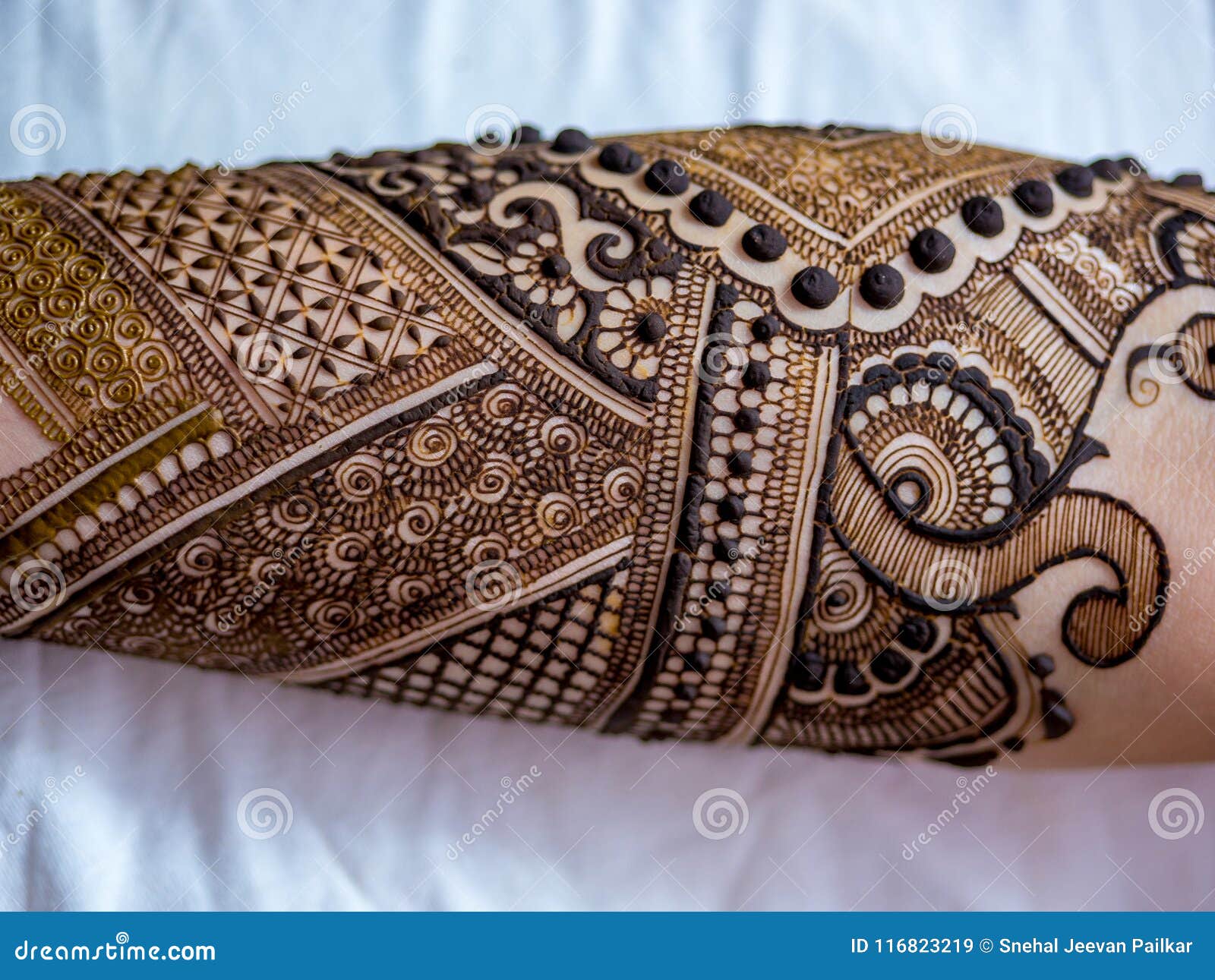 Mehndi Hand stock image. Image of beauty, india, decoration - 116823219
