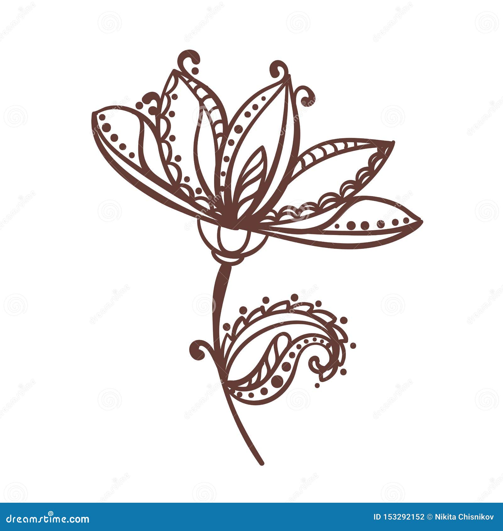 Mehndi Template Illustration Stock Vector - Illustration of mehendi ...