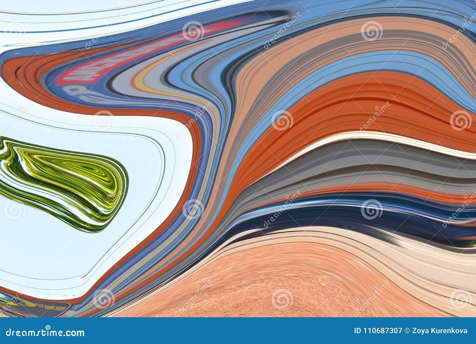 Mehrfarbige Linien Buntes Bild Phantasie Stock Abbildung - Illustration ...