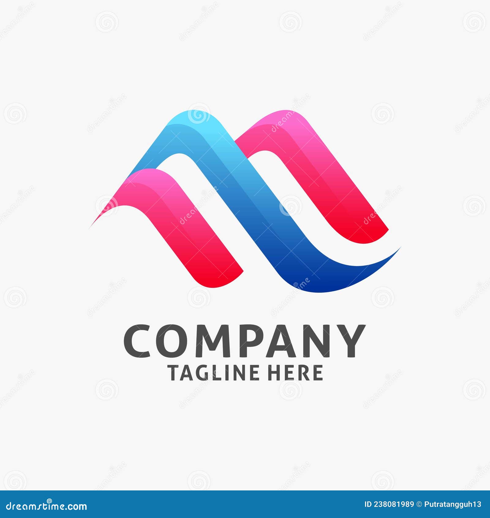 Letter M Gradient Logo Design Stock Vector - Illustration of color ...