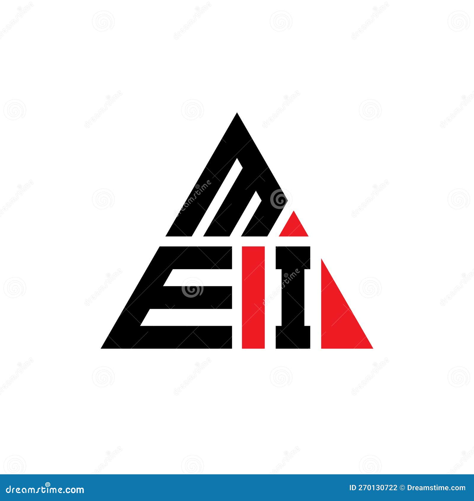 MEI Triangle Letter Logo Design with Triangle Shape. MEI Triangle Logo ...