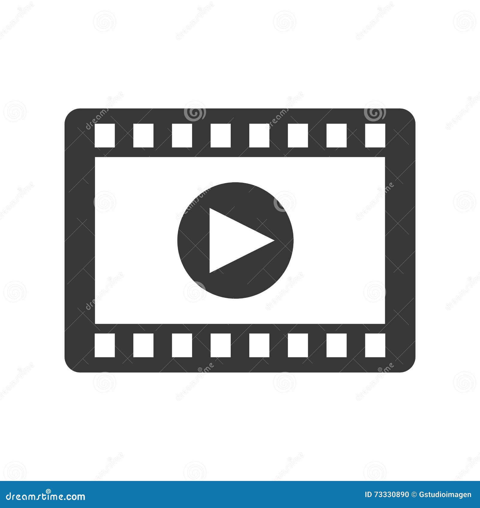 Meida Player Isolated Icon Design Stock Illustration - Illustration of ...